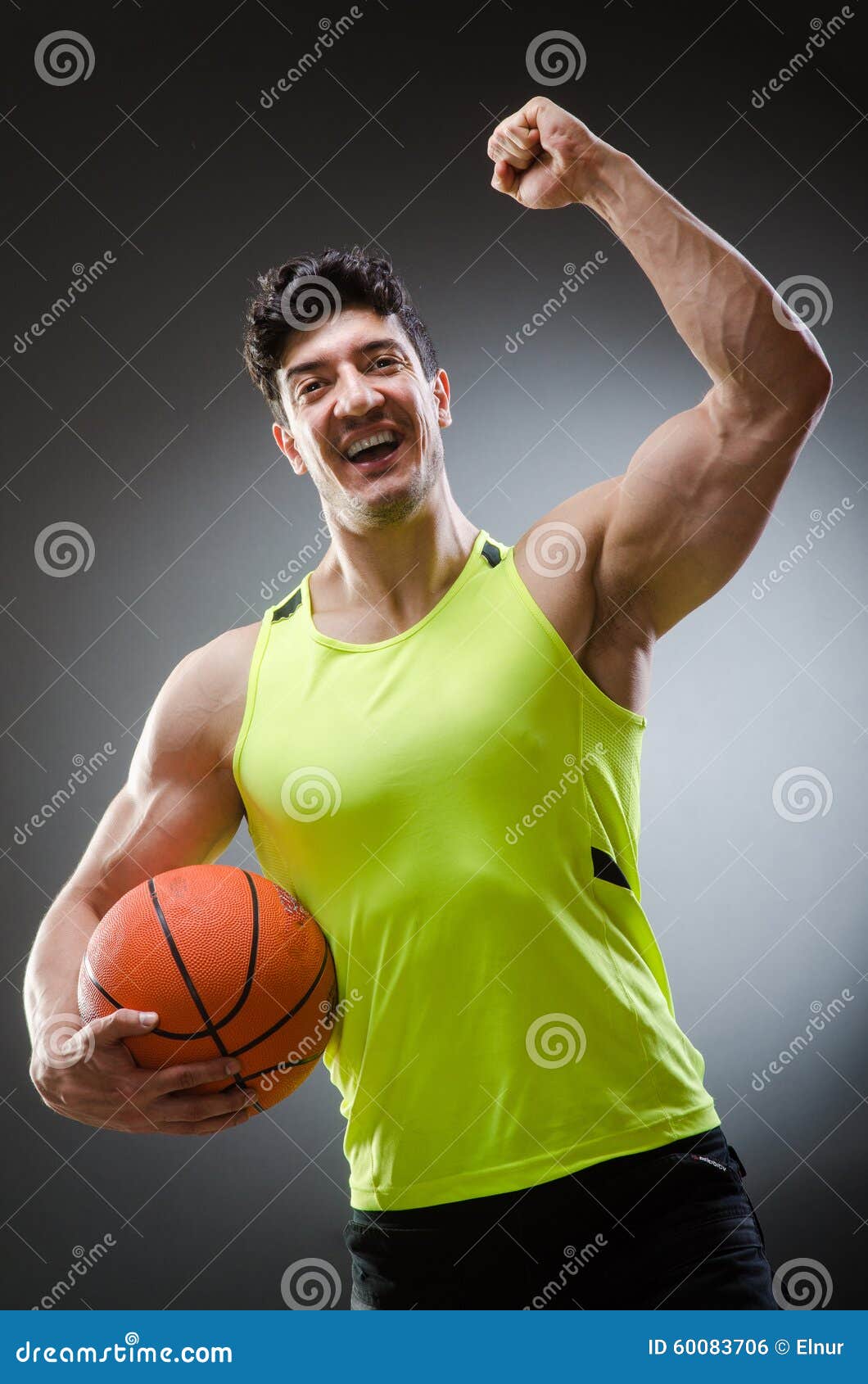 Muscular Basketball in Sports Concept Stock Photo - Image of male ...