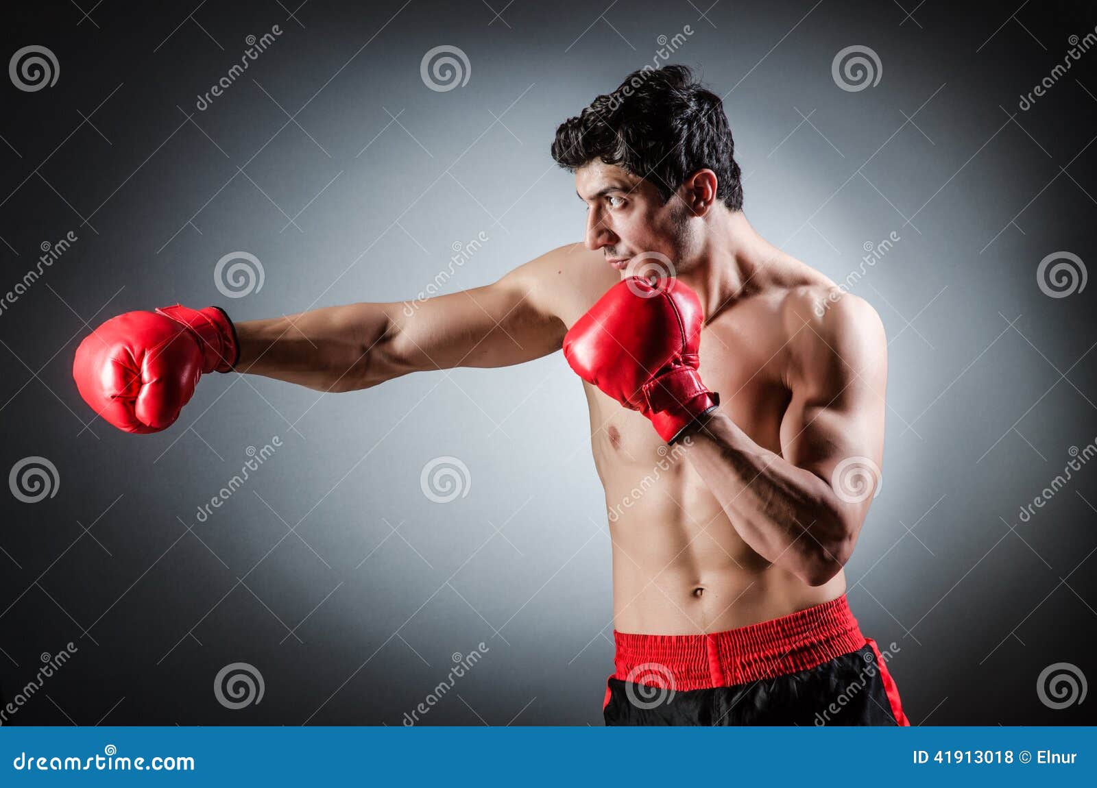 Muscular boxer stock photo. Image of competitive, rage - 41913018