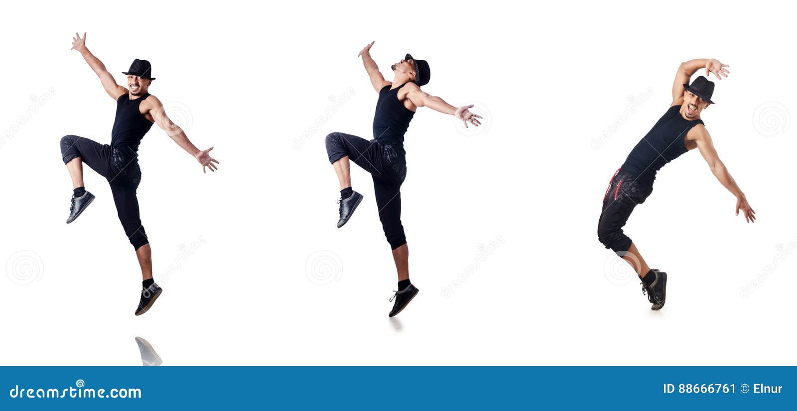 The Muscular Dancer Isolated on White Stock Image - Image of ...