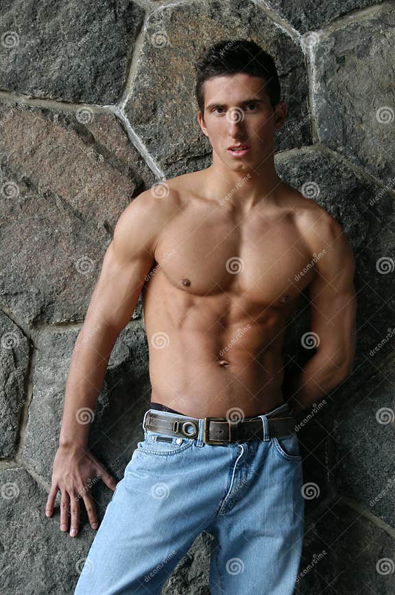 Muscular Male Model stock photo. Image of pack, person - 6871150