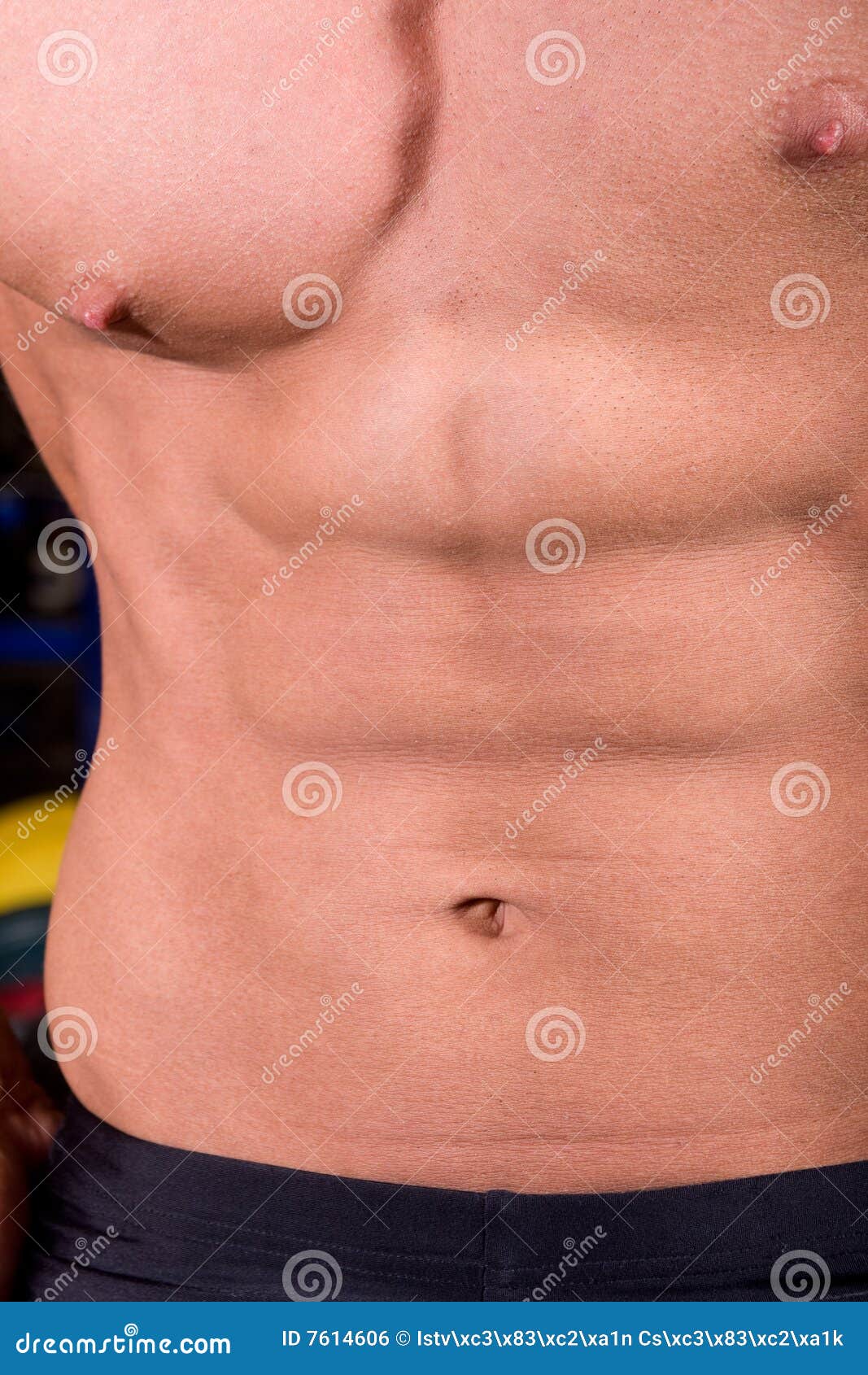 Muscular male torso stock photo. Image of healthy, nipple - 7614606