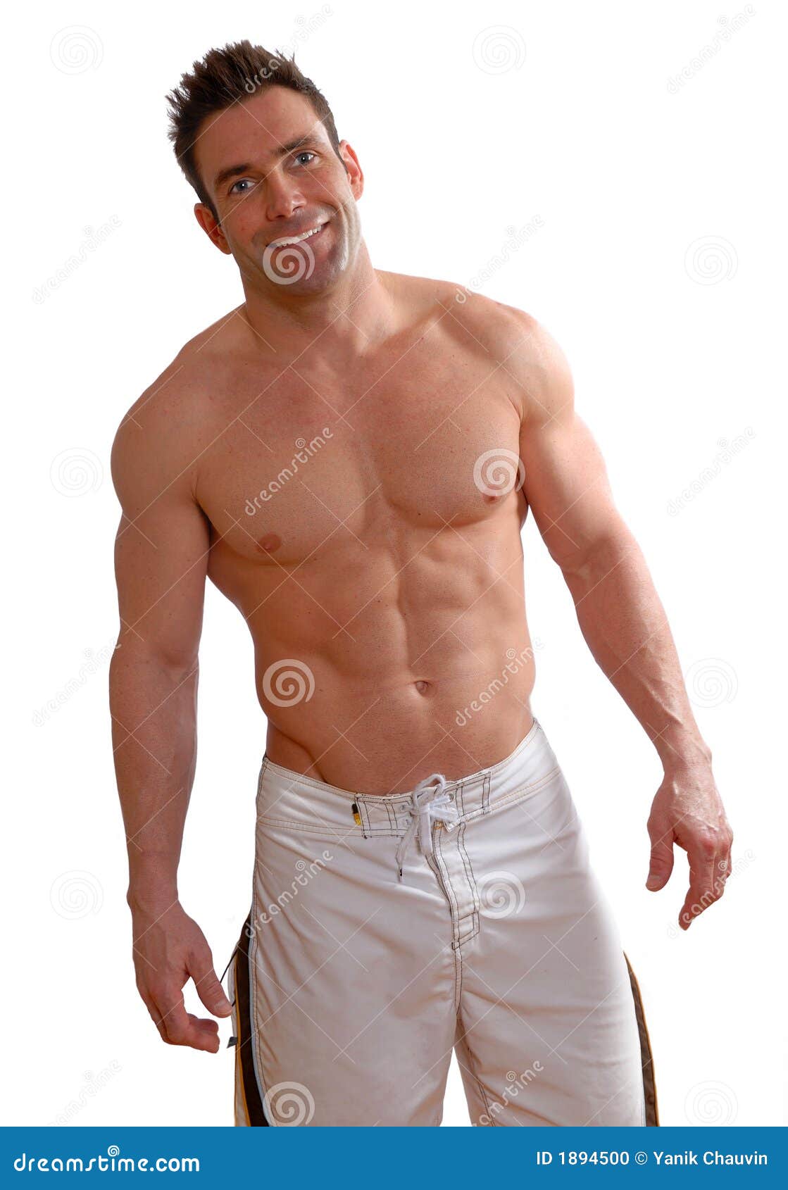 Muscular man stock photo. Image of biceps, sport, college - 1894500