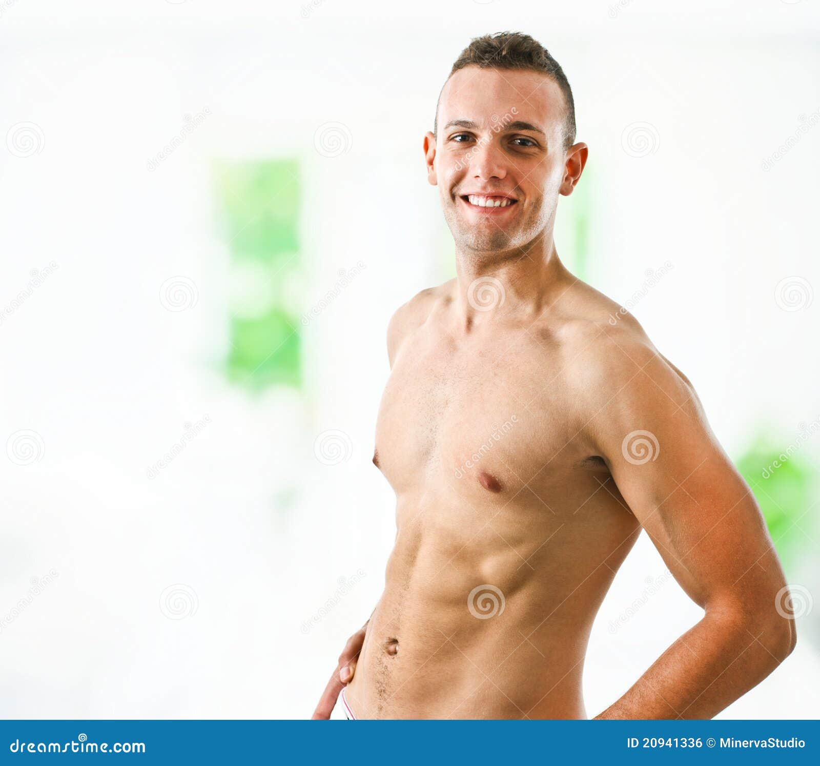 Muscular man stock photo. Image of abdominal, building - 20941336