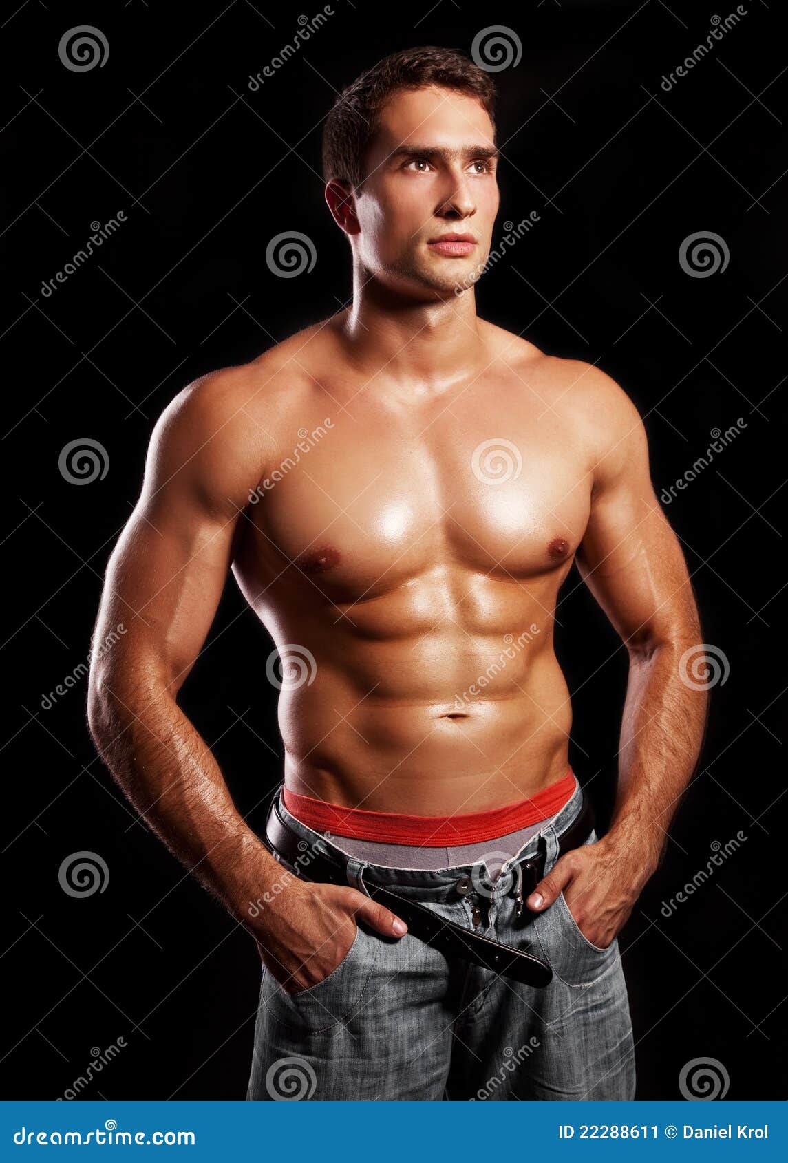 Muscular man stock image. Image of person, bodybuilder - 22288611