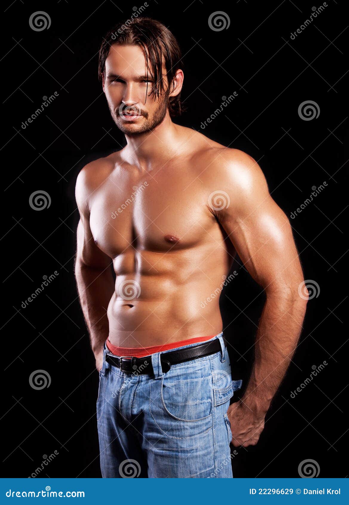 Muscular man stock image. Image of body, athlete, background - 22296629
