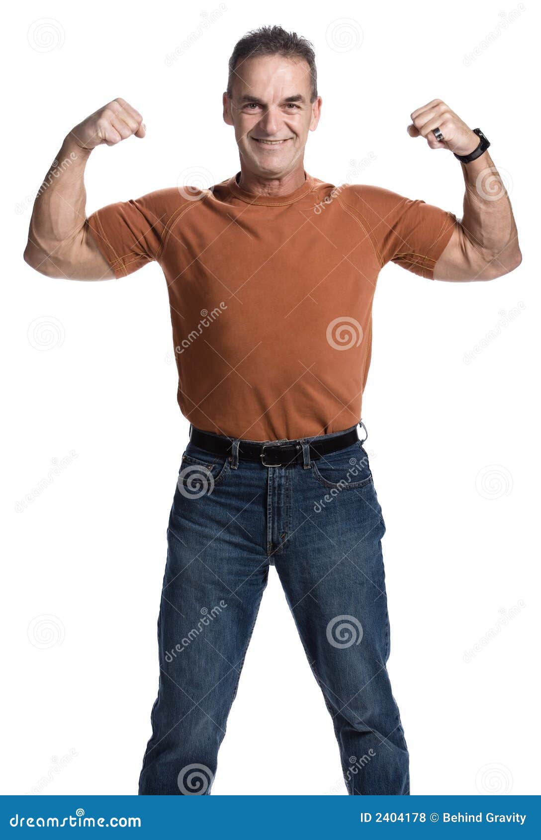 Muscular man of 50s stock photo. Image of vertical, colour - 2404178