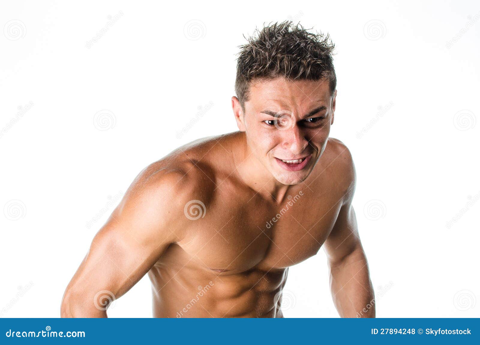 Muscular man angry stock photo. Image of model, background - 27894248