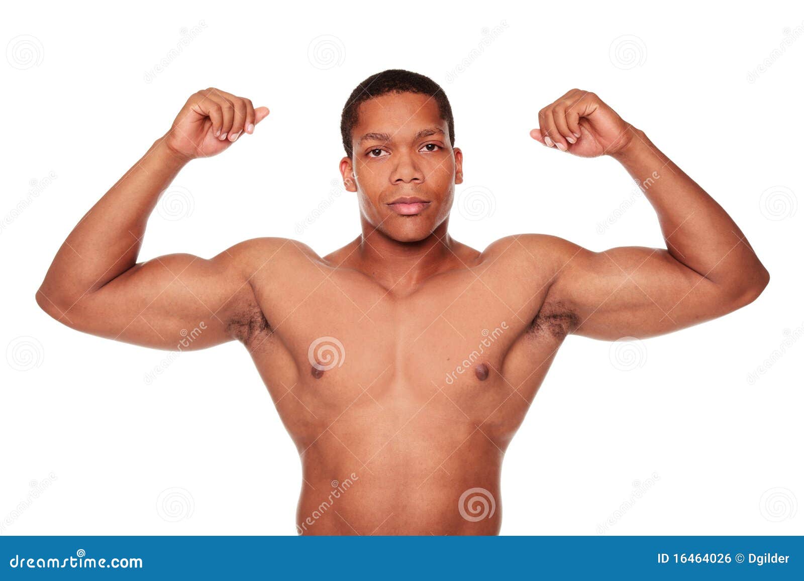 Muscular man - biceps stock photo. Image of casual, shot - 16464026