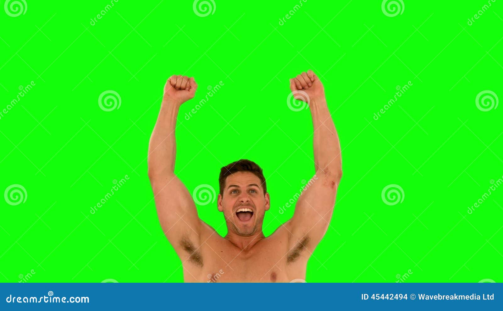 Muscular Man Cheering and Jumping Stock Footage - Video of ultra, high ...