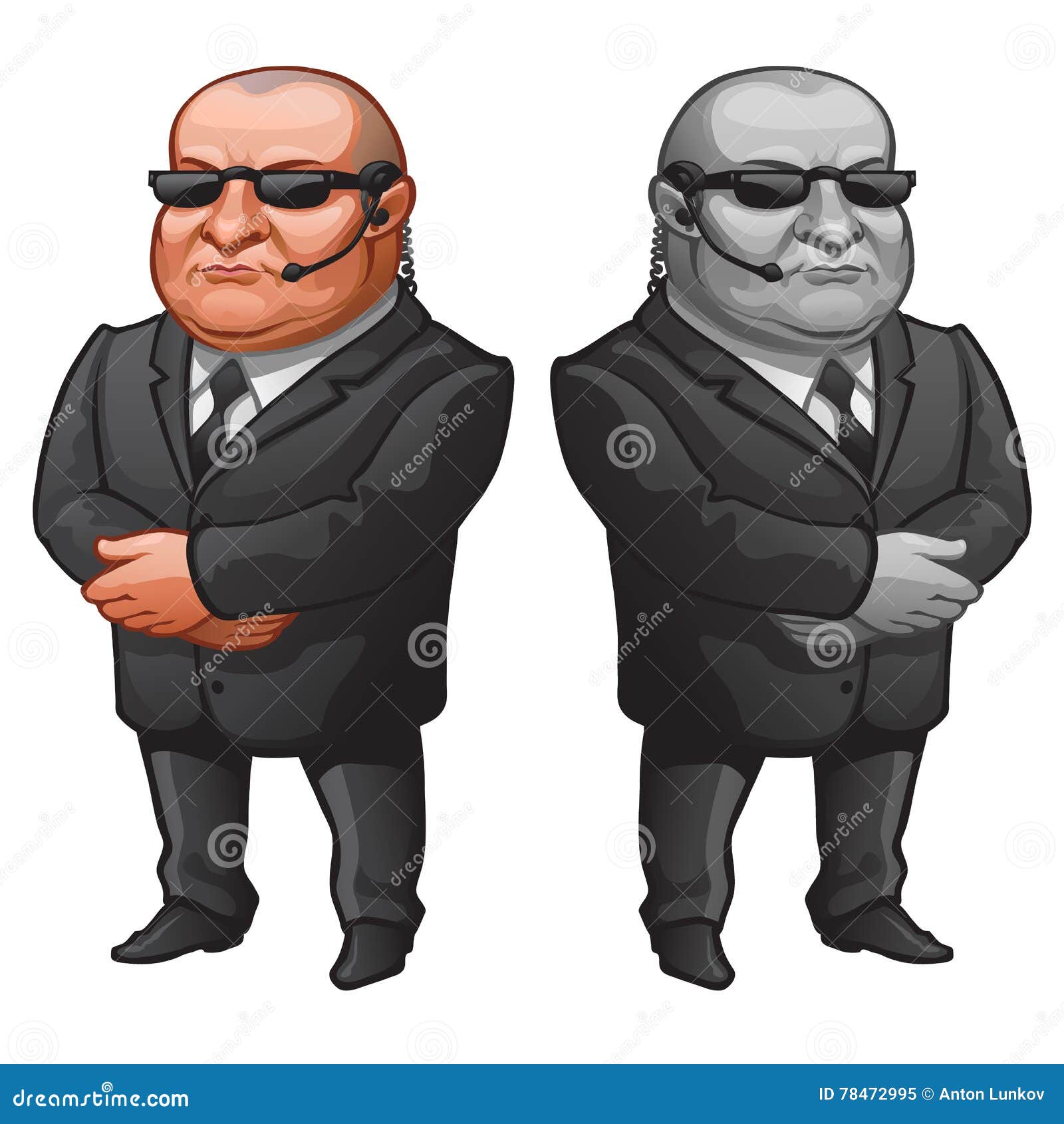 Bodyguard Vector Icon Isolated On Transparent Background, Linear ...