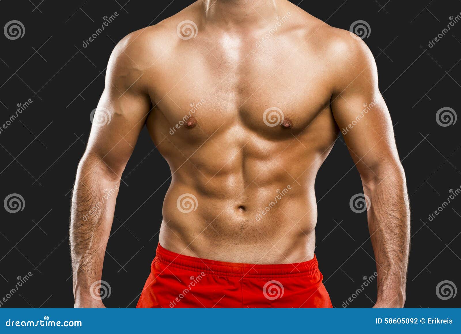 Muscular man stock photo. Image of workout, muscle, people - 58605092