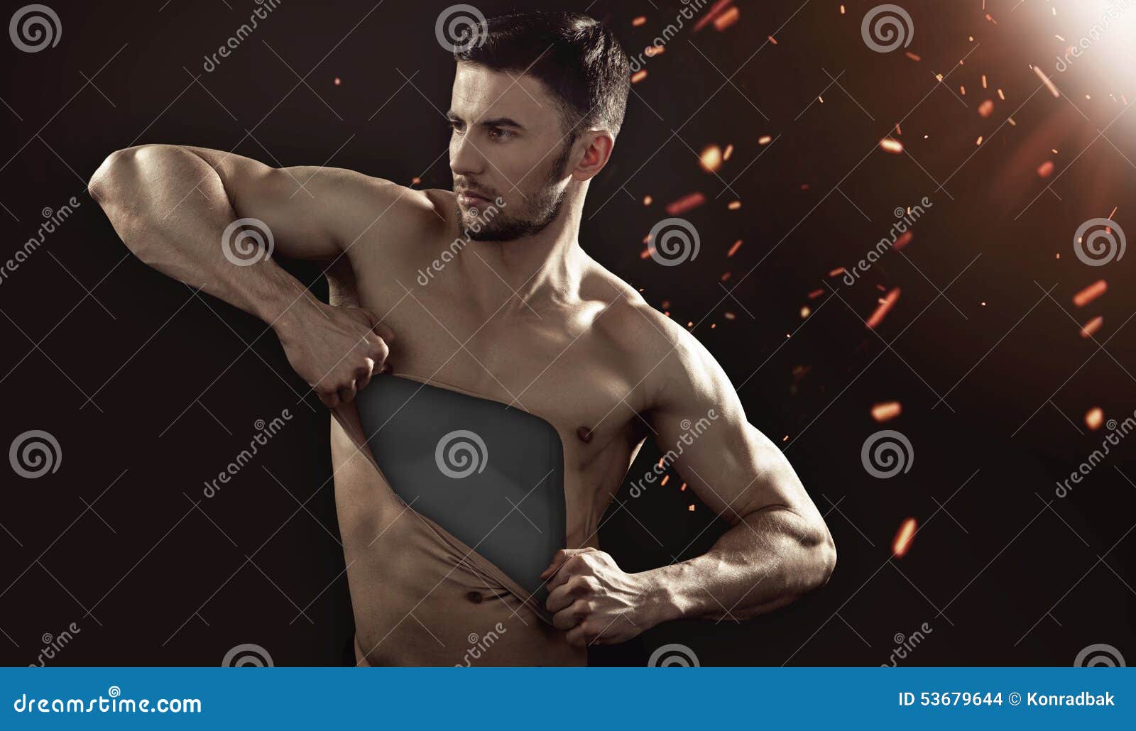 Chest Skin Rash As Drug Side Effect After Surgery Royalty-Free Stock ...