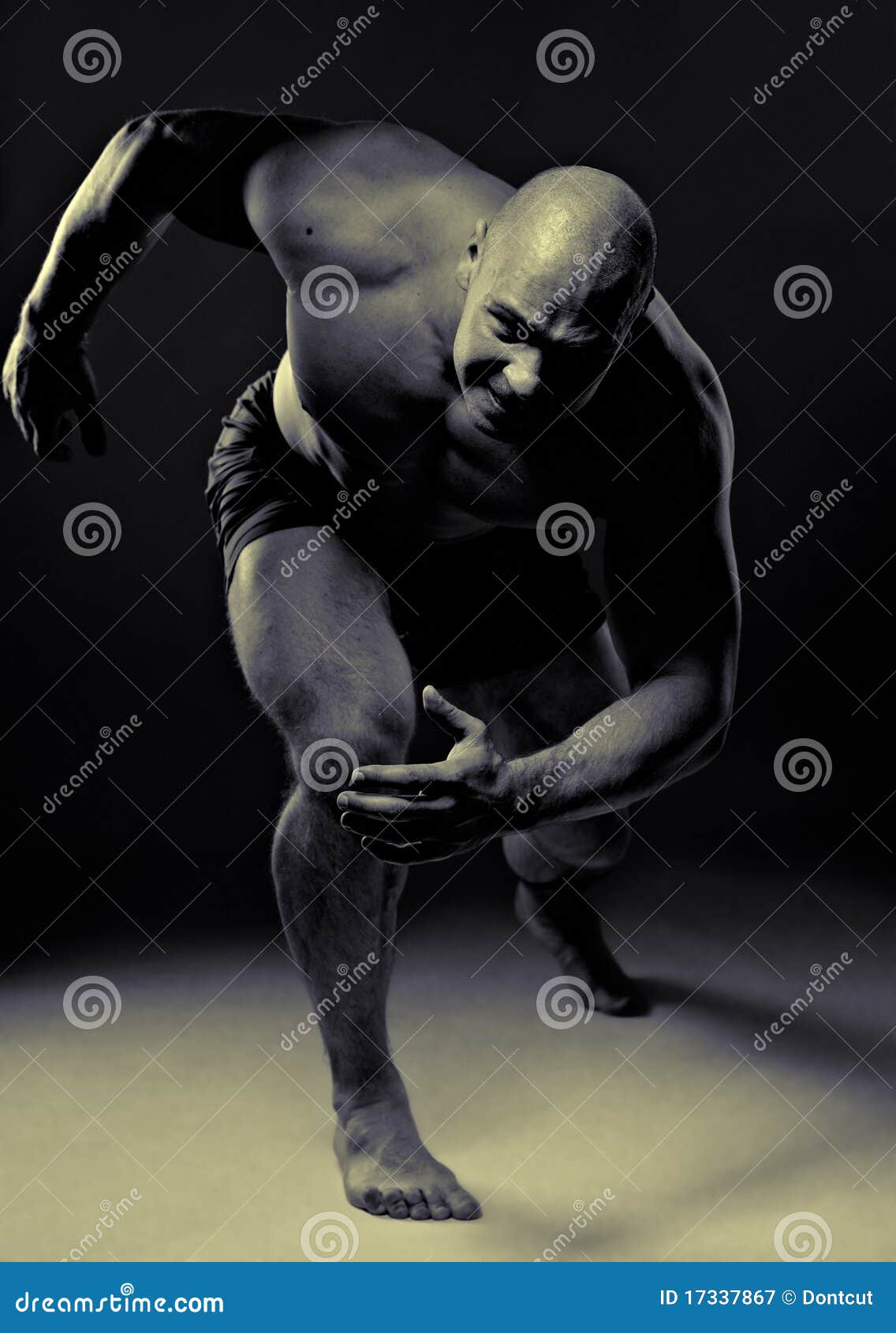 Muscular man running stock image. Image of male, endurance - 17337867
