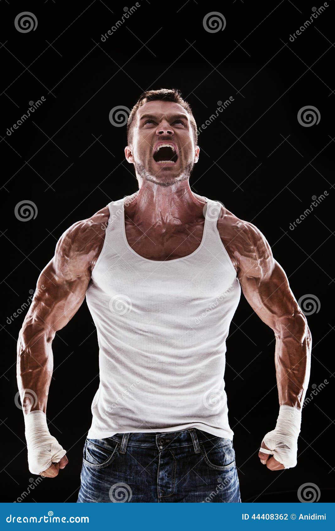 Muscular Man Screaming Roar Photos - Free & Royalty-Free Stock Photos ...