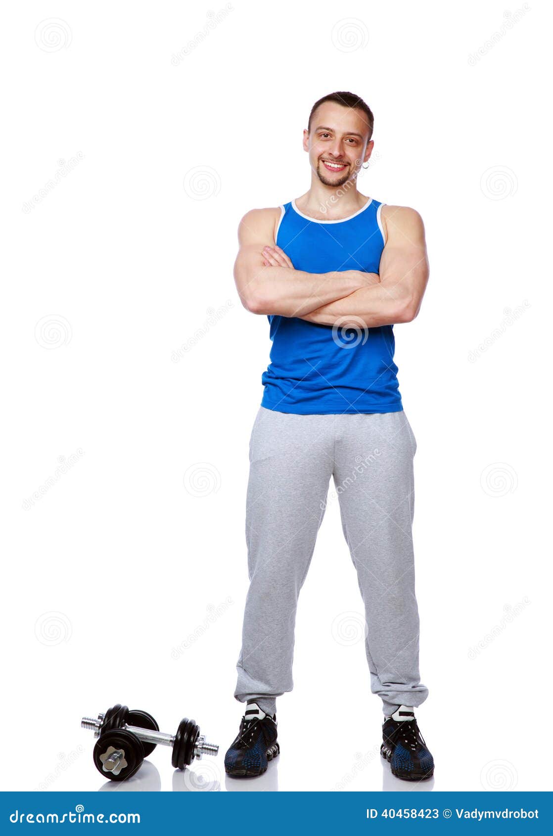 Muscular Man Standing With Arms Folded Stock Image - Image of arms ... Muscular Man Standing With Arms Folded Stock Image - Image of arms ...