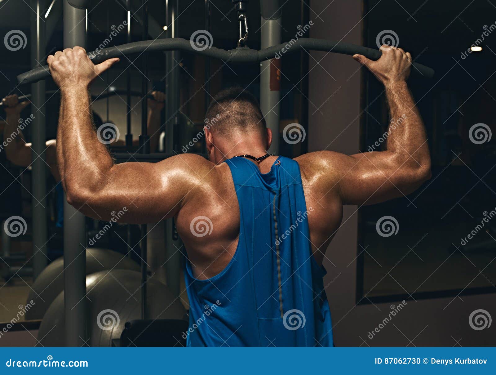 Muscular man training stock photo. Image of masculine - 87062730
