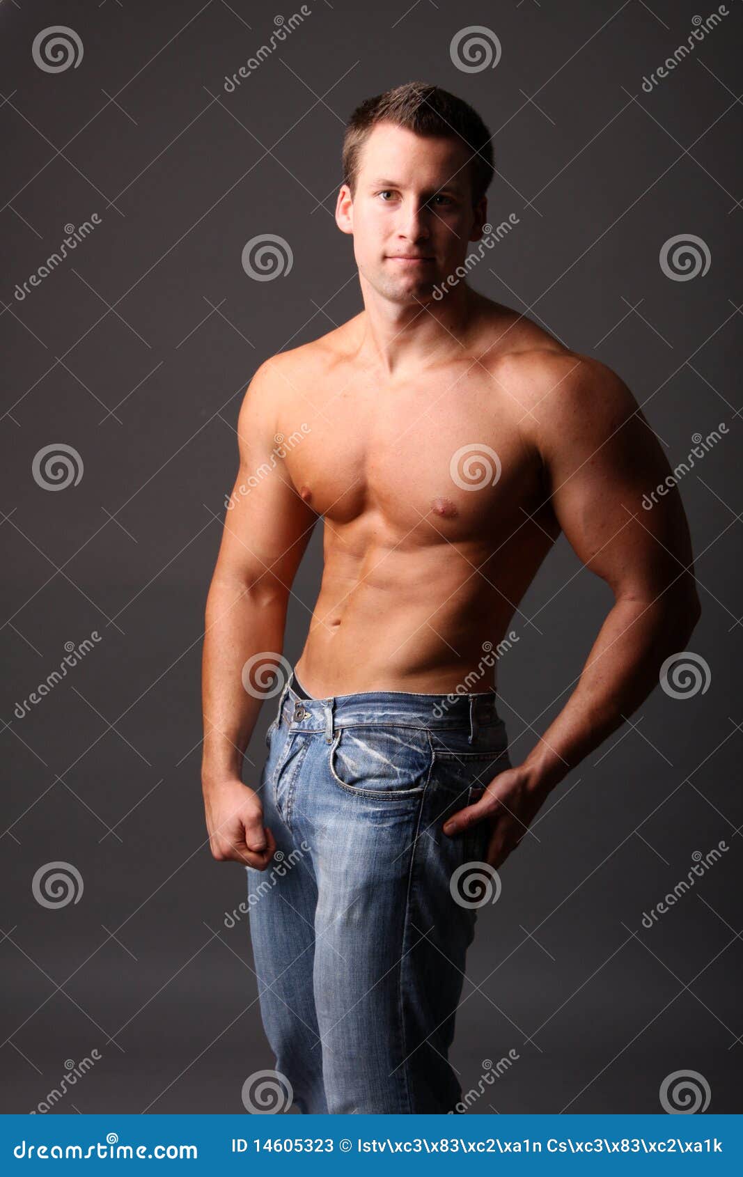 Muscular model stock image. Image of posing, flex, bodybuilder - 14605323