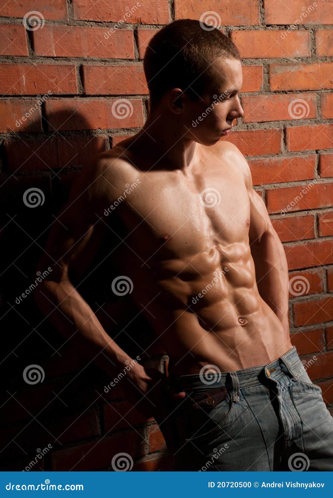 Muscular model stock photo. Image of healthy, athletic - 20720500