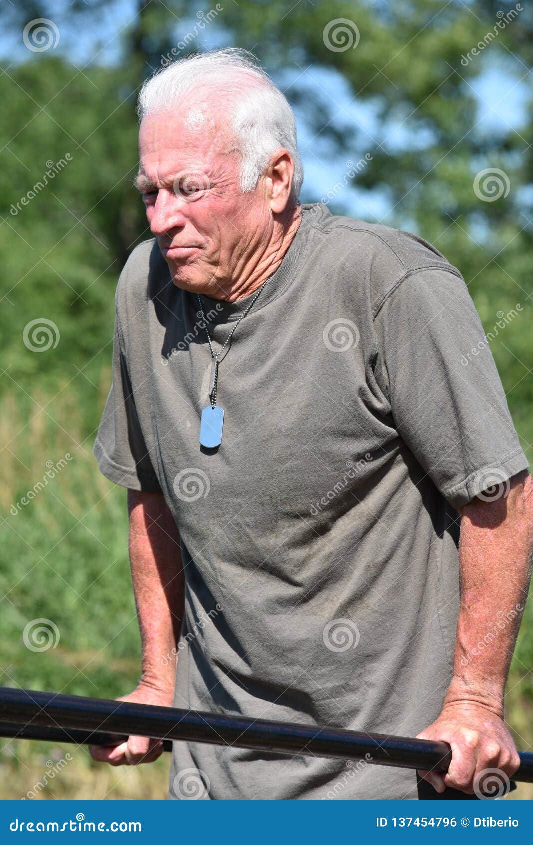 Muscular Old Senior Person Exercising Stock Photo - Image of individual ...