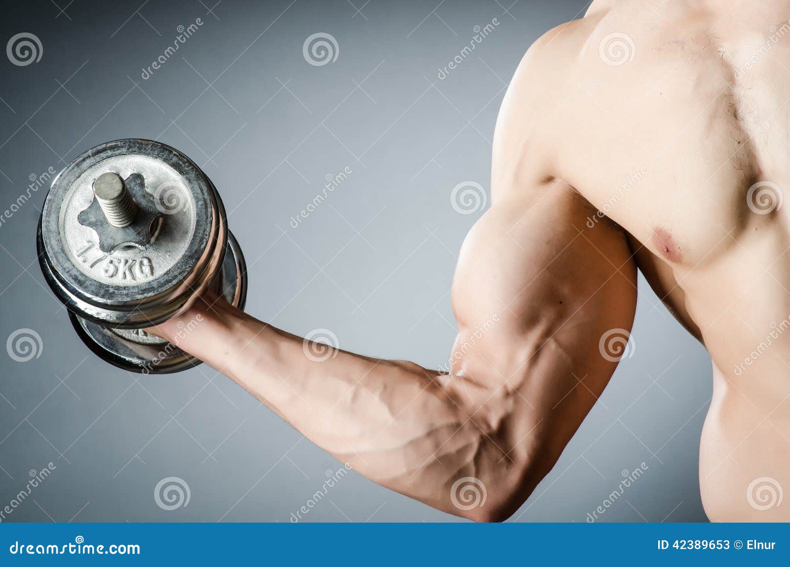 Muscular Ripped Bodybuilder Stock Image - Image of muscles, dumb: 42389653