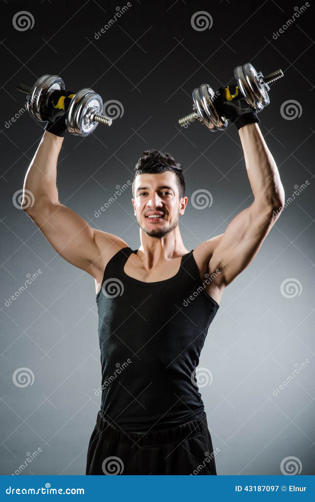 Muscular Ripped Bodybuilder Stock Image - Image of male, body: 43187097