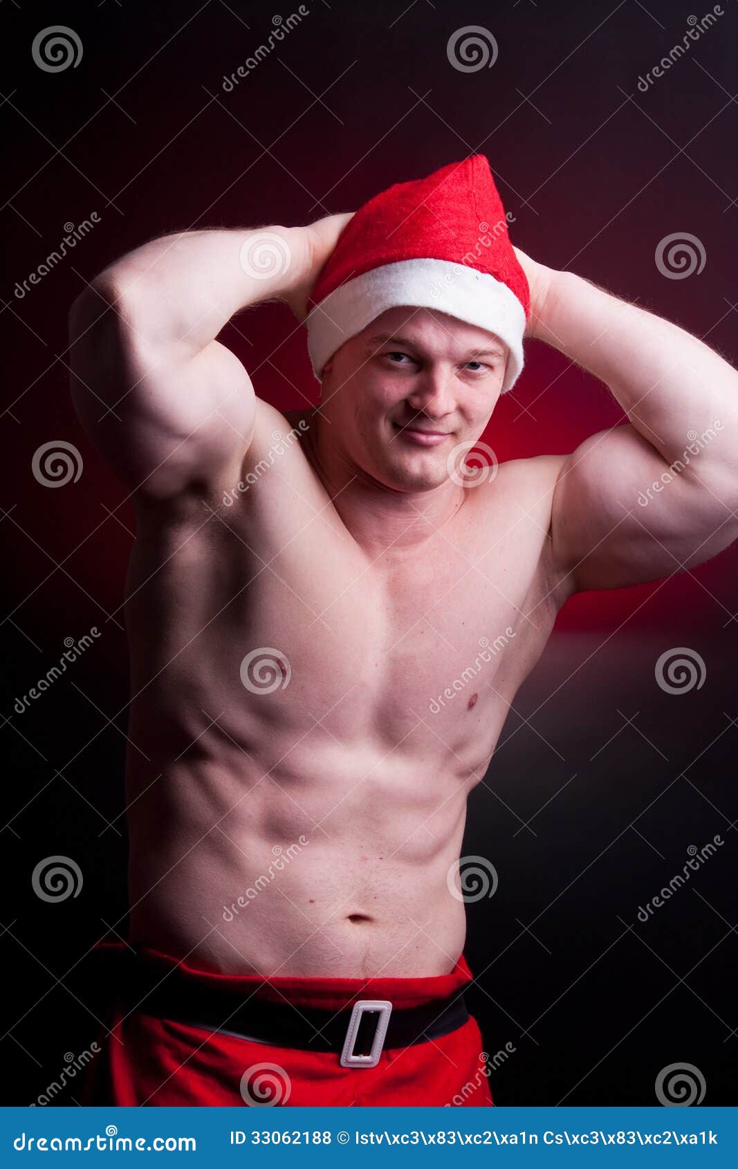 Muscular santa claus stock photo. Image of lifestyle - 33062188