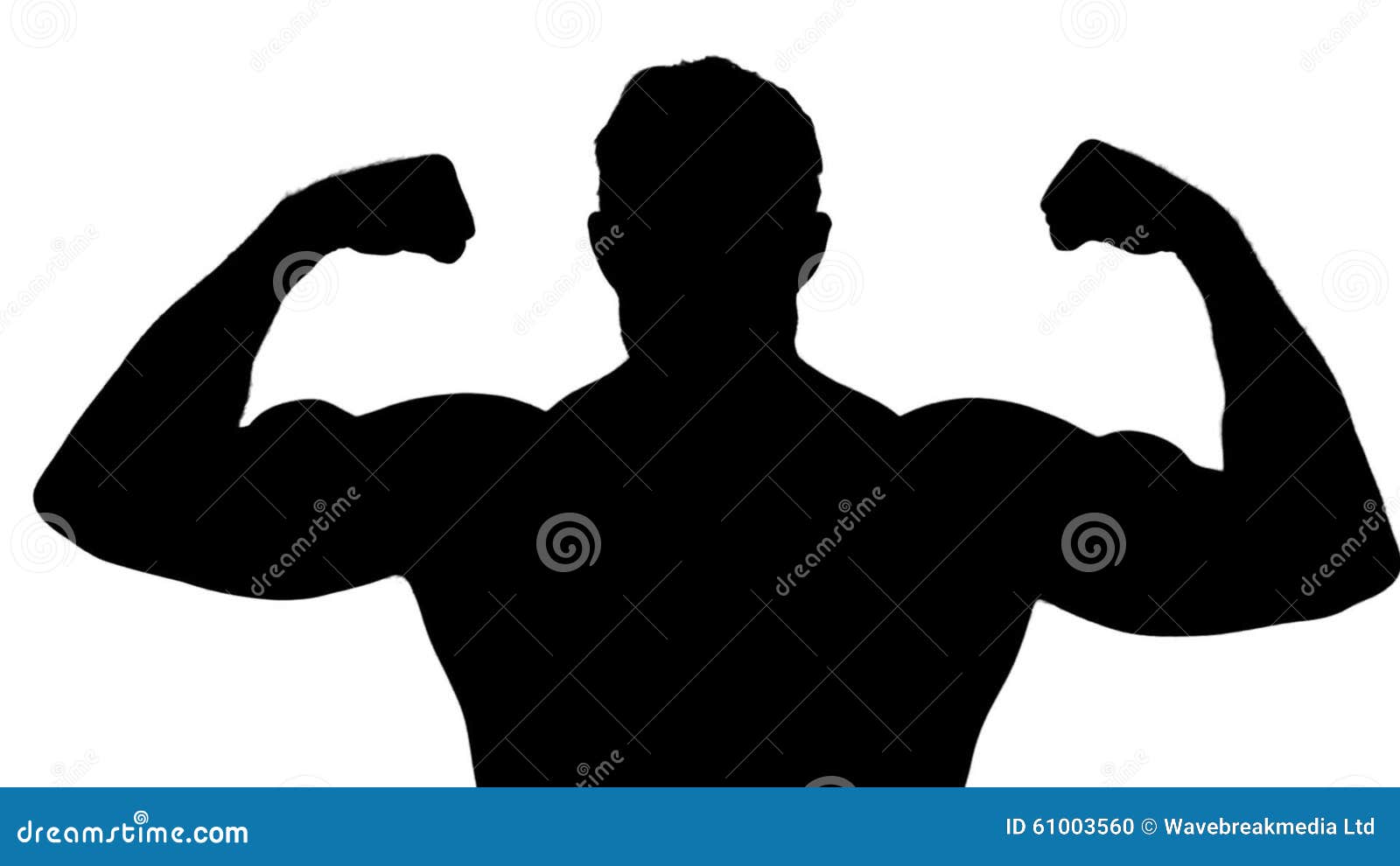 White Muscle Silhouette