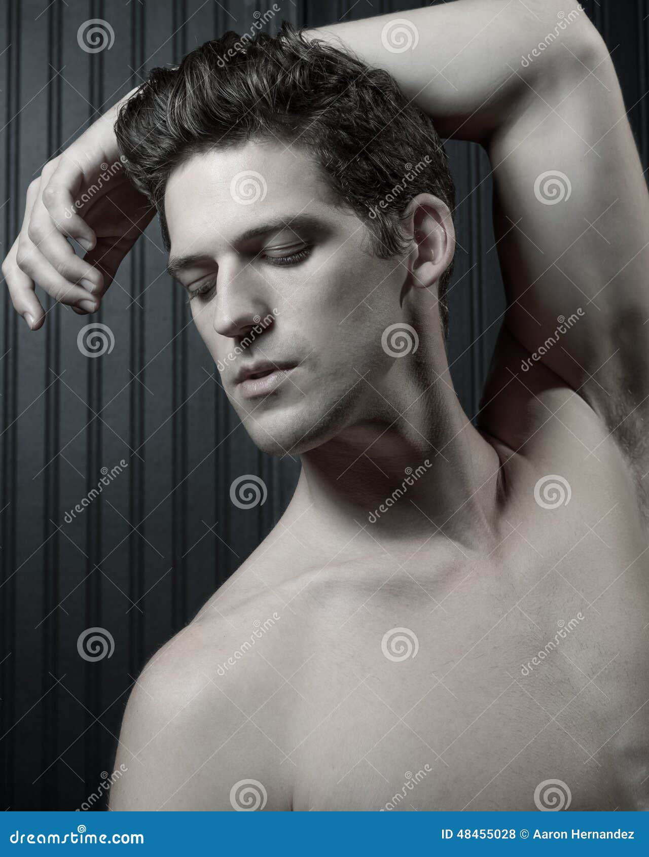 Muscular Toned Caucasian Male Stock Photo - Image of muscular, athletic ...