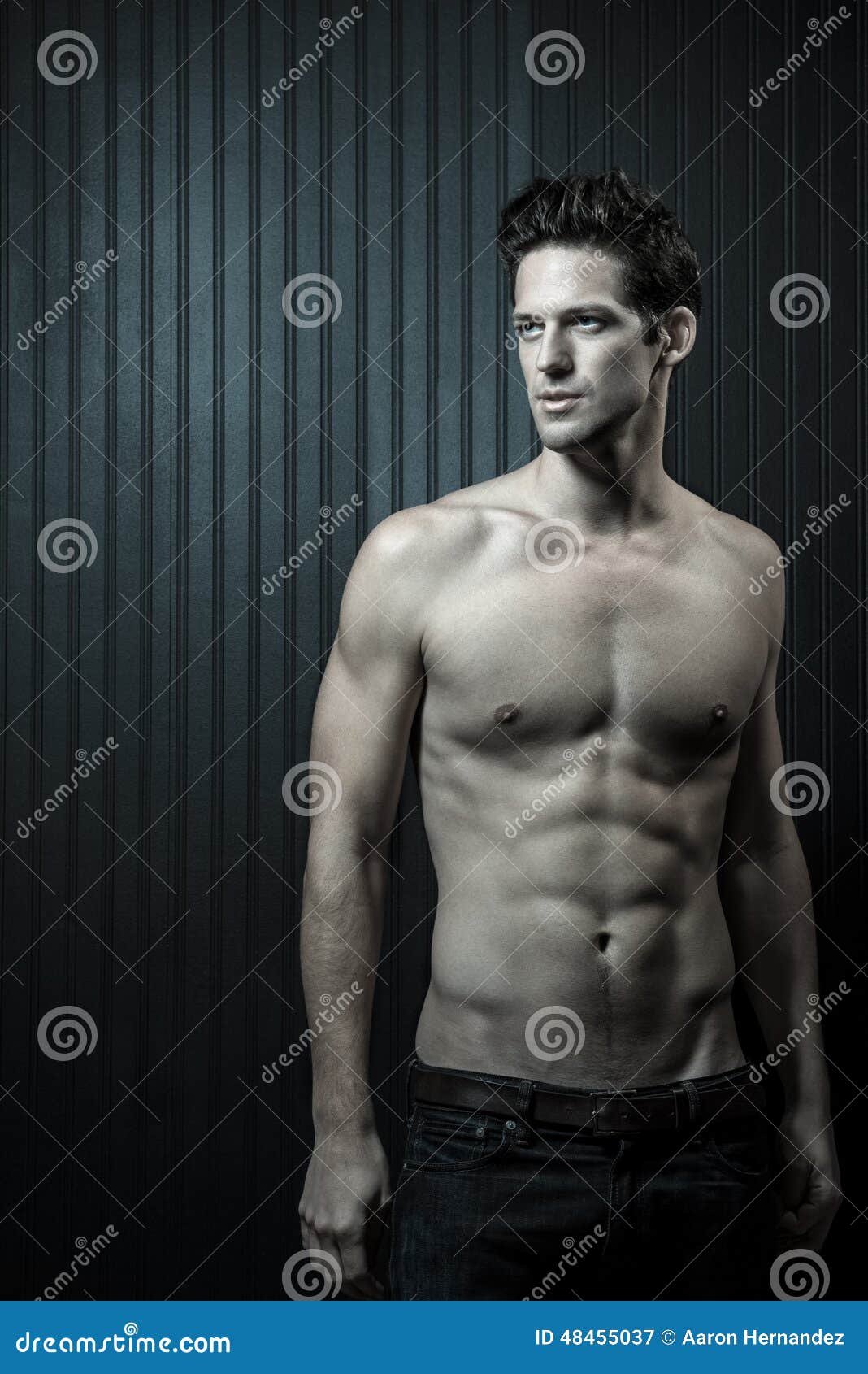 Muscular Toned Caucasian Male Stock Image - Image of body, physique ...
