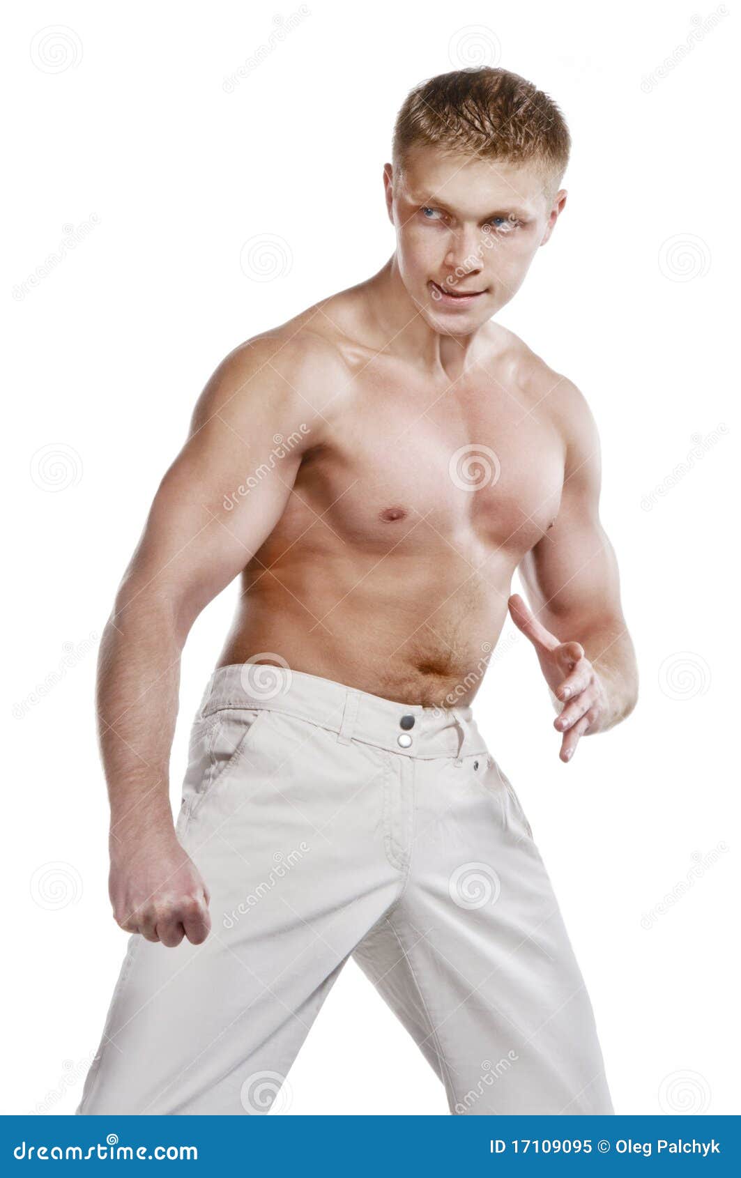 Muscular ultimate fighter stock image. Image of adult - 17109095