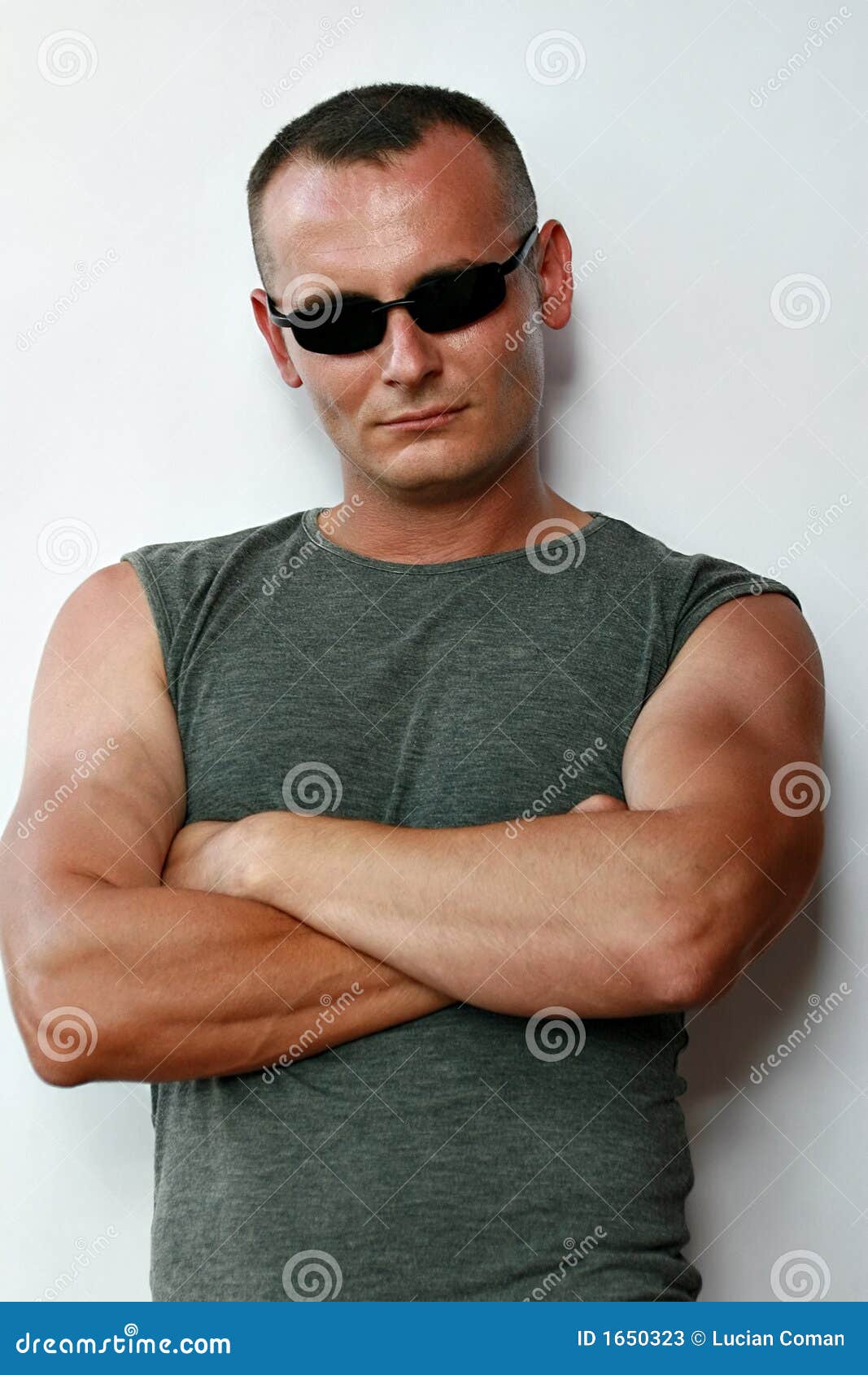 Muscular young man stock image. Image of healthy, beautiful - 1650323