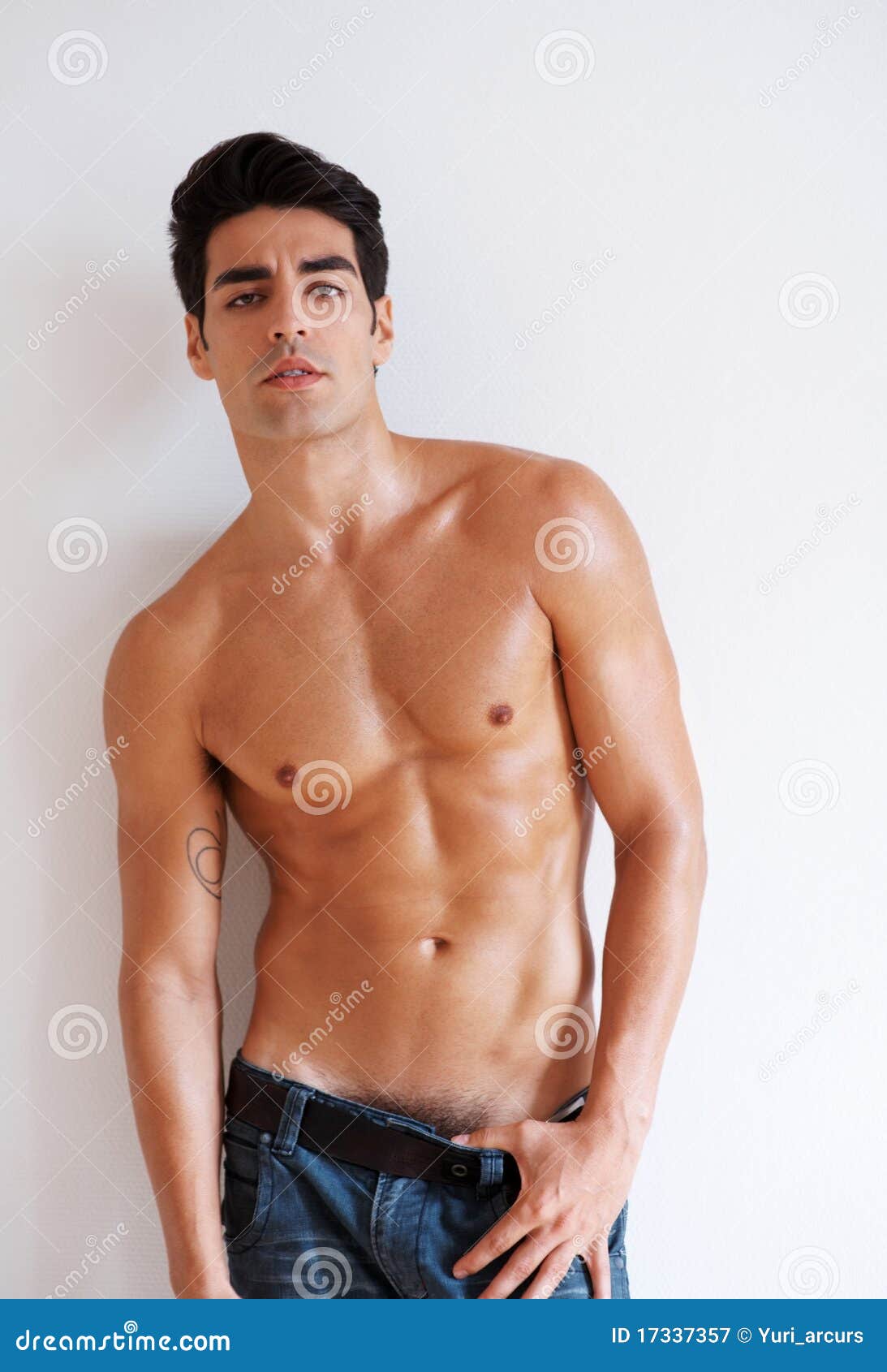 Muscular Young Man Posing Confidently Stock Image - Image of alone ... Muscular Young Man Posing Confidently Stock Image - Image of alone ...