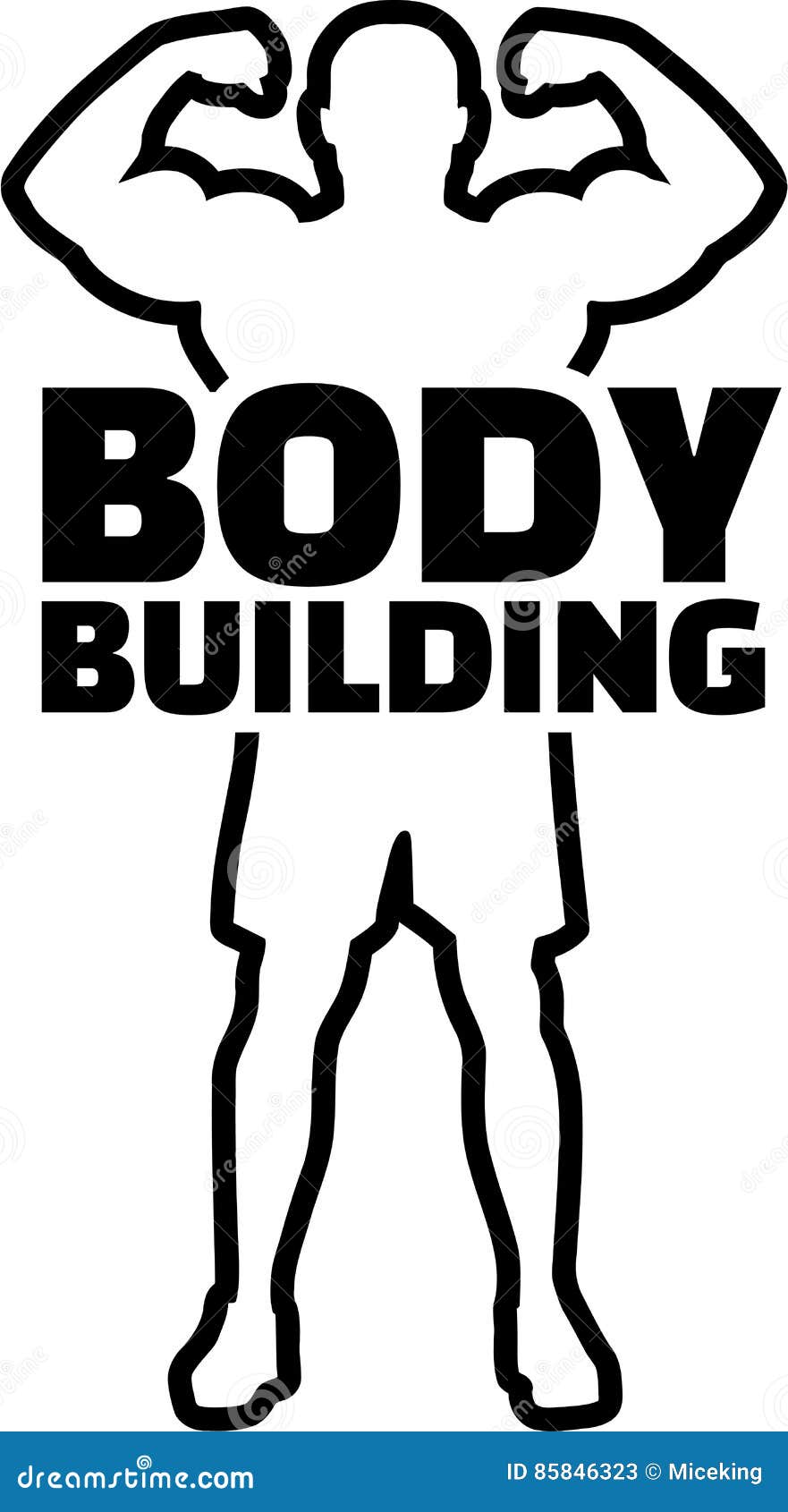 Musculation illustration de vecteur. Illustration du défini - 85846323