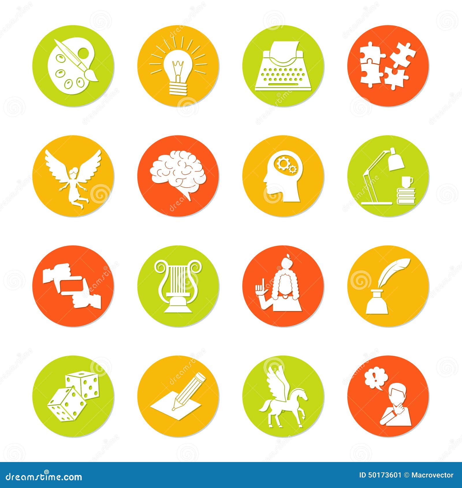 Muse Icon Flat ilustración del vector. Ilustración de iconos - 50173601