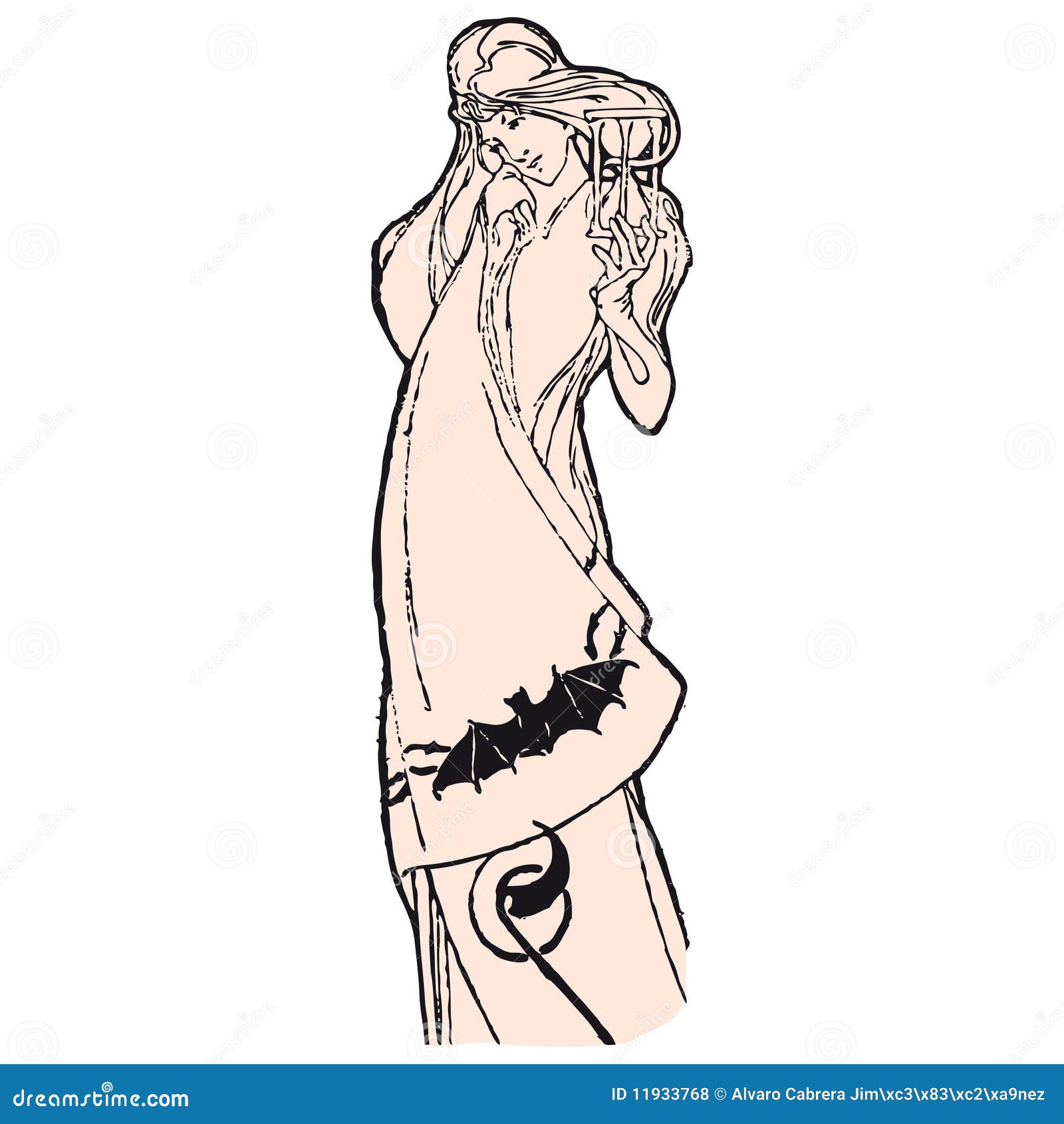 Muse vector illustration stock illustration. Illustration of background ...