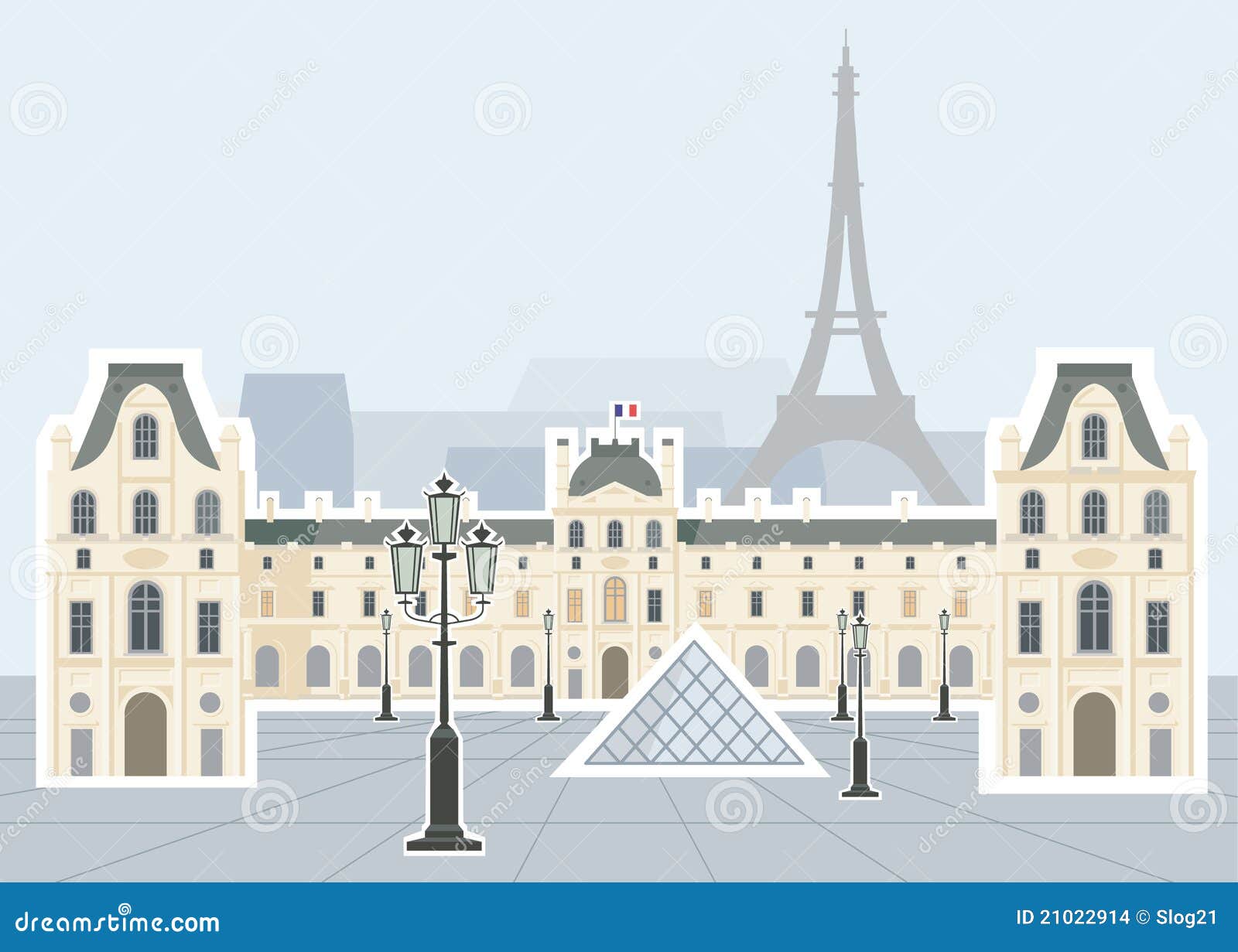 Museo De La Lumbrera, París Imagen de archivo editorial - Ilustración ...