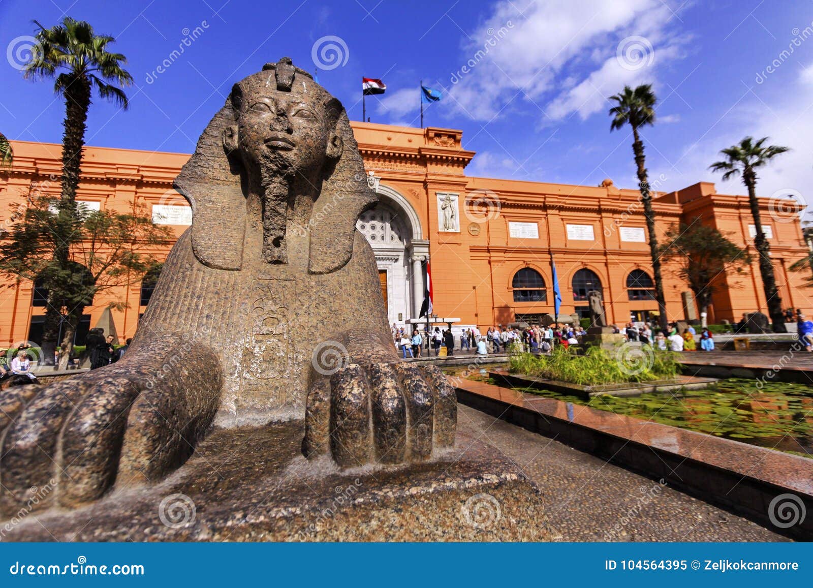Museo Della Statua Della Sfinge E Dell'Egiziano Di Il Cairo Immagine ...