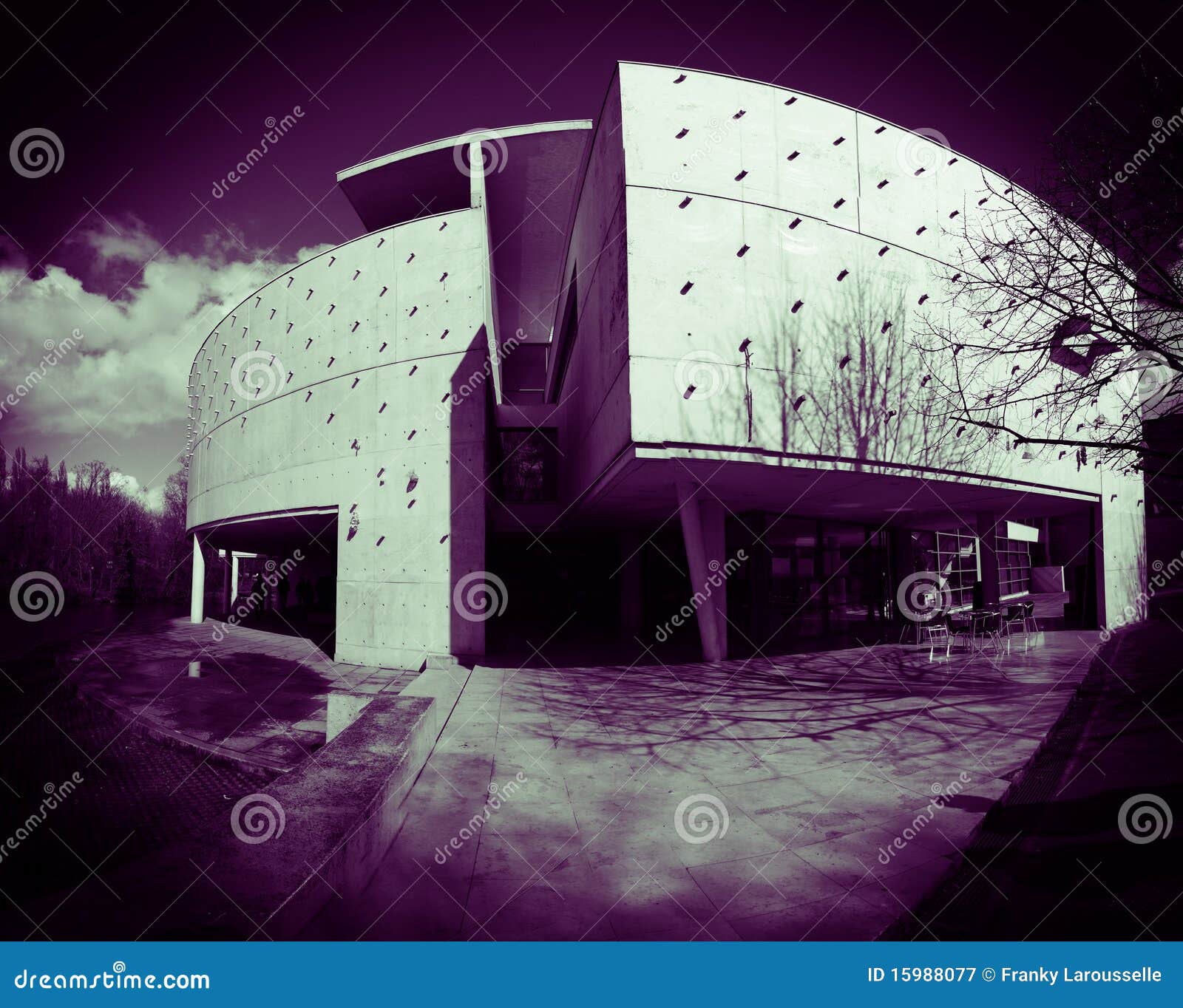Museum stock image. Image of purple, concrete, modern - 15988077