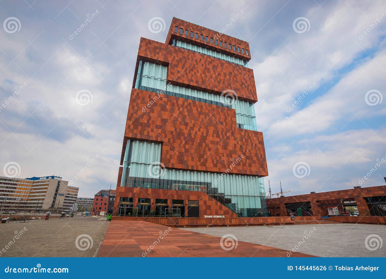 Museum Aan De Stroom (MAS) Located Along River Scheldt Is A 60m Tall ...