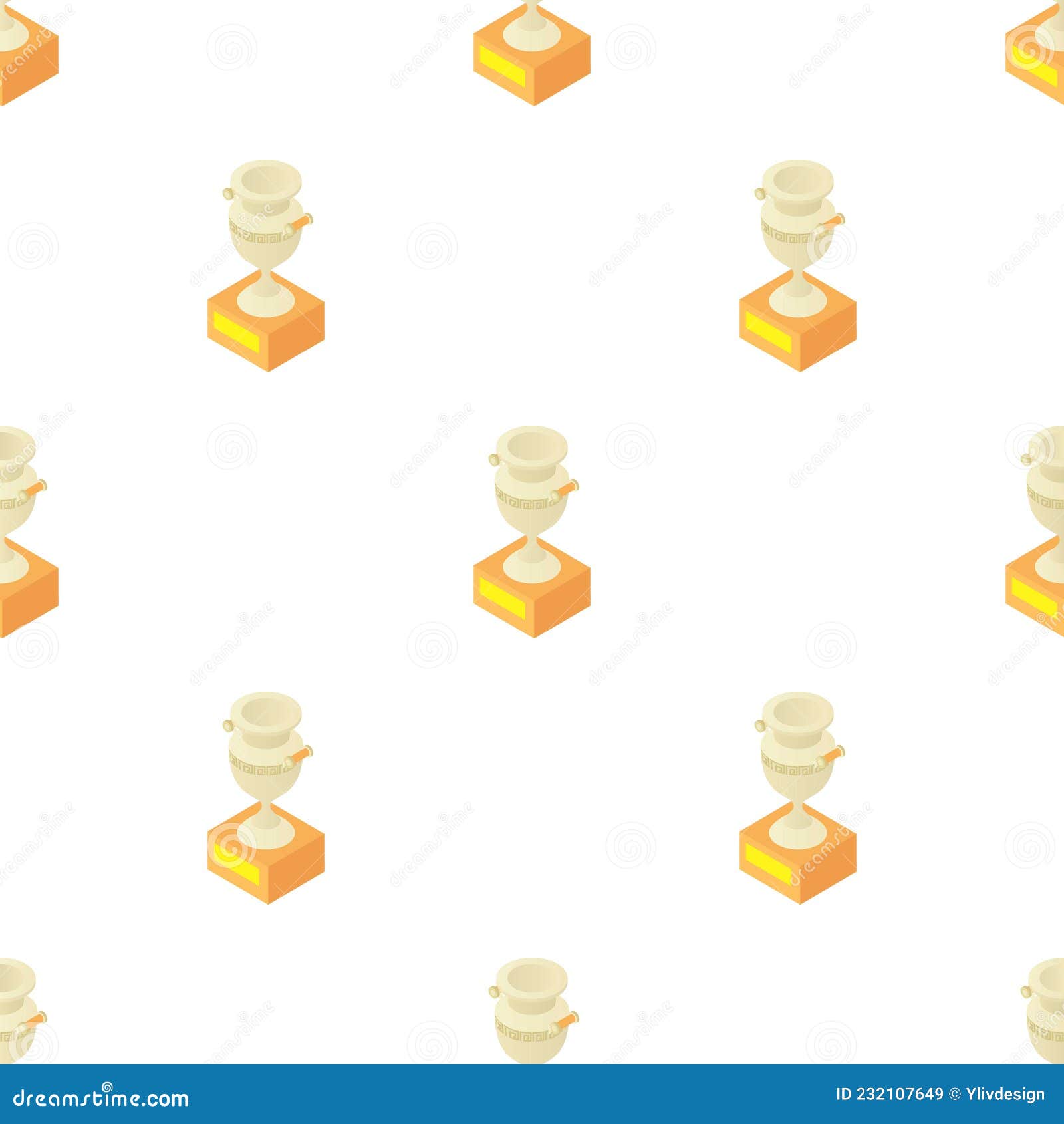 Museum Antique Vase Pattern Seamless Vector Stock Vector - Illustration ...