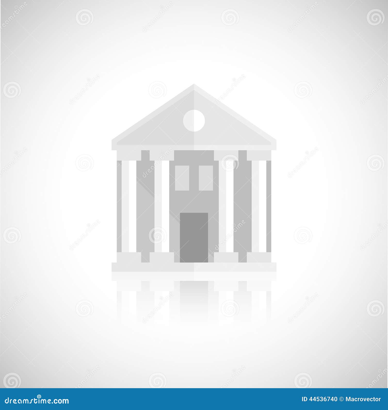 Museum building icon stock vector. Illustration of isolated - 44536740
