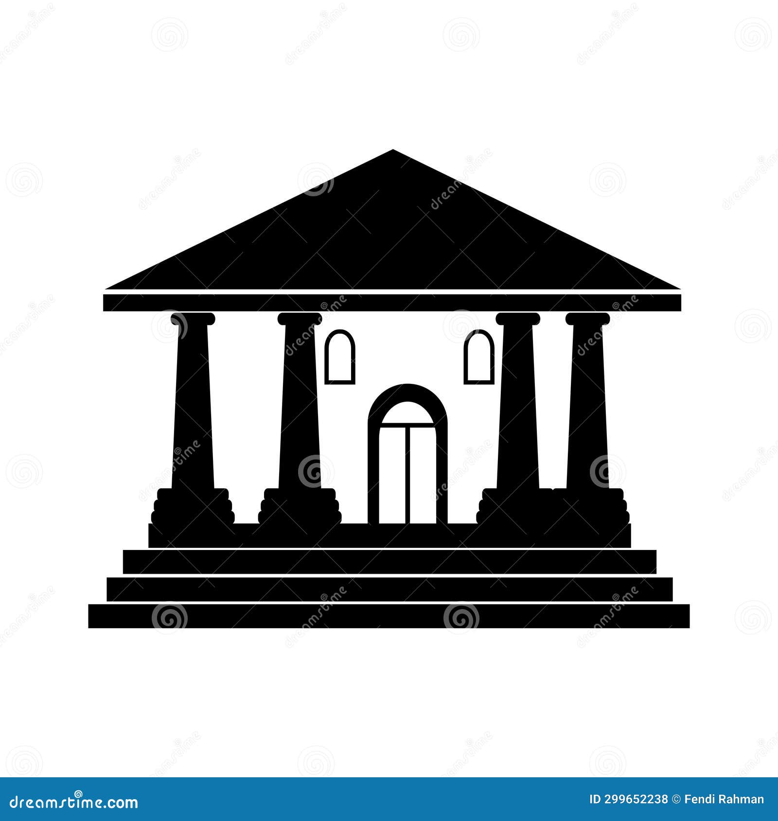 Museum Building Vector Icon Illustration Stock Vector - Illustration of ...