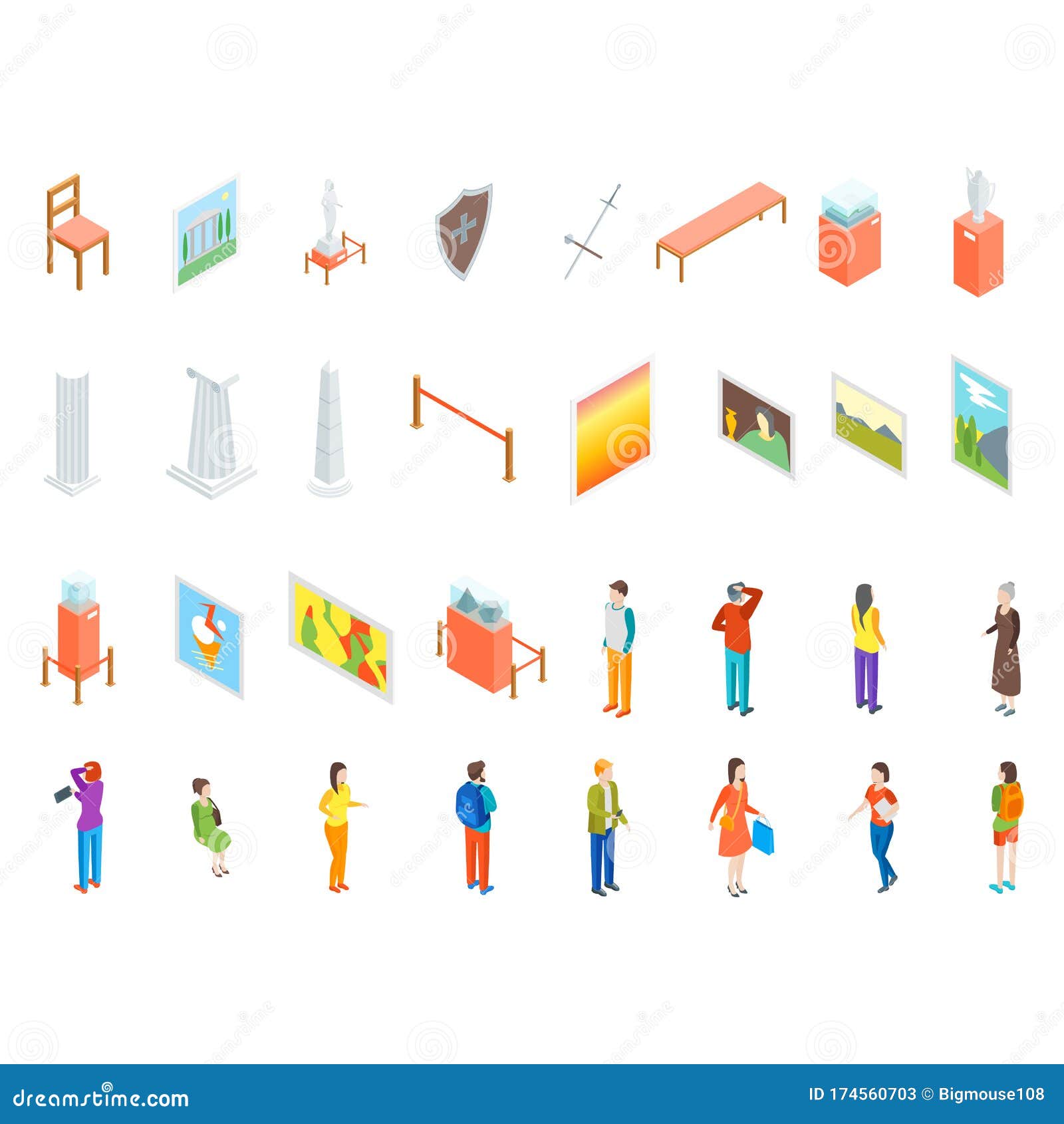 Exposition Icon With Long Shadow. Signs And Symbols Can Be Used For Web ...