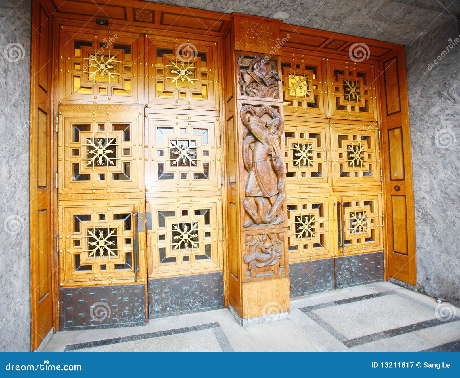 Museum door stock image. Image of wooden, gate, building - 13211817
