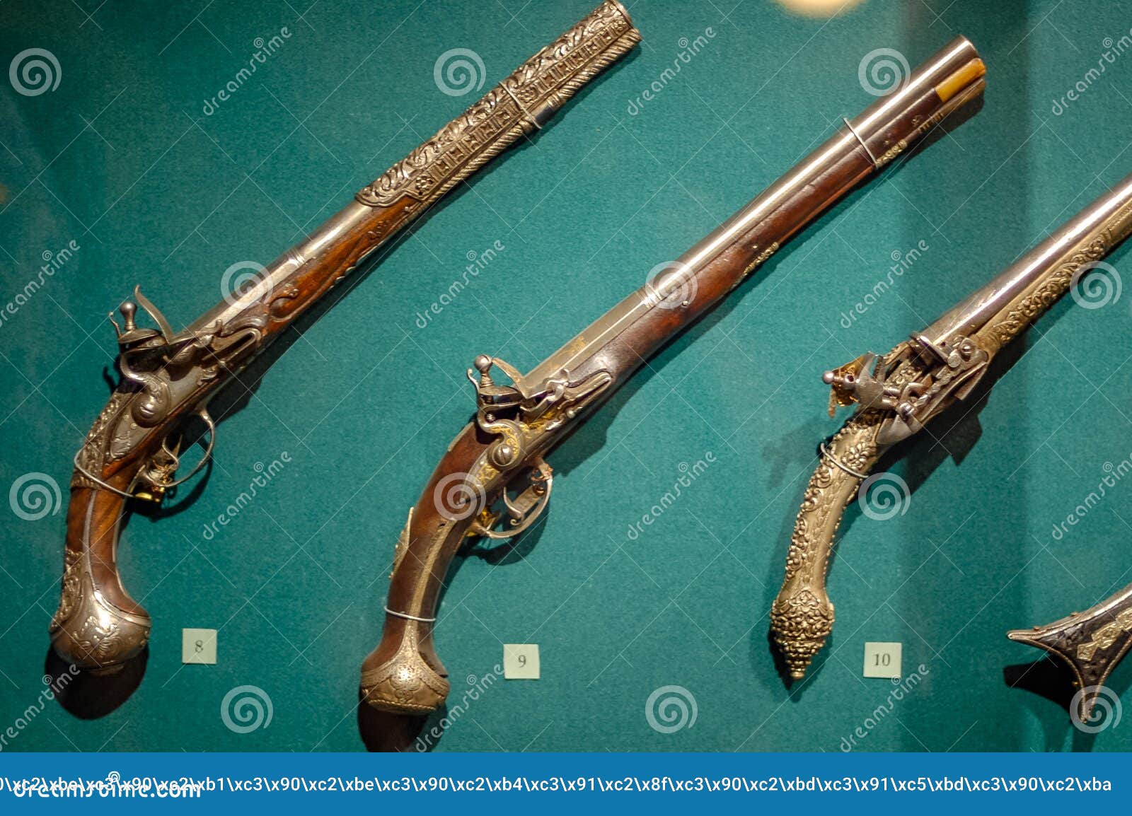 Museum Exhibits, Samples of Weapons and Armor Editorial Photography ...