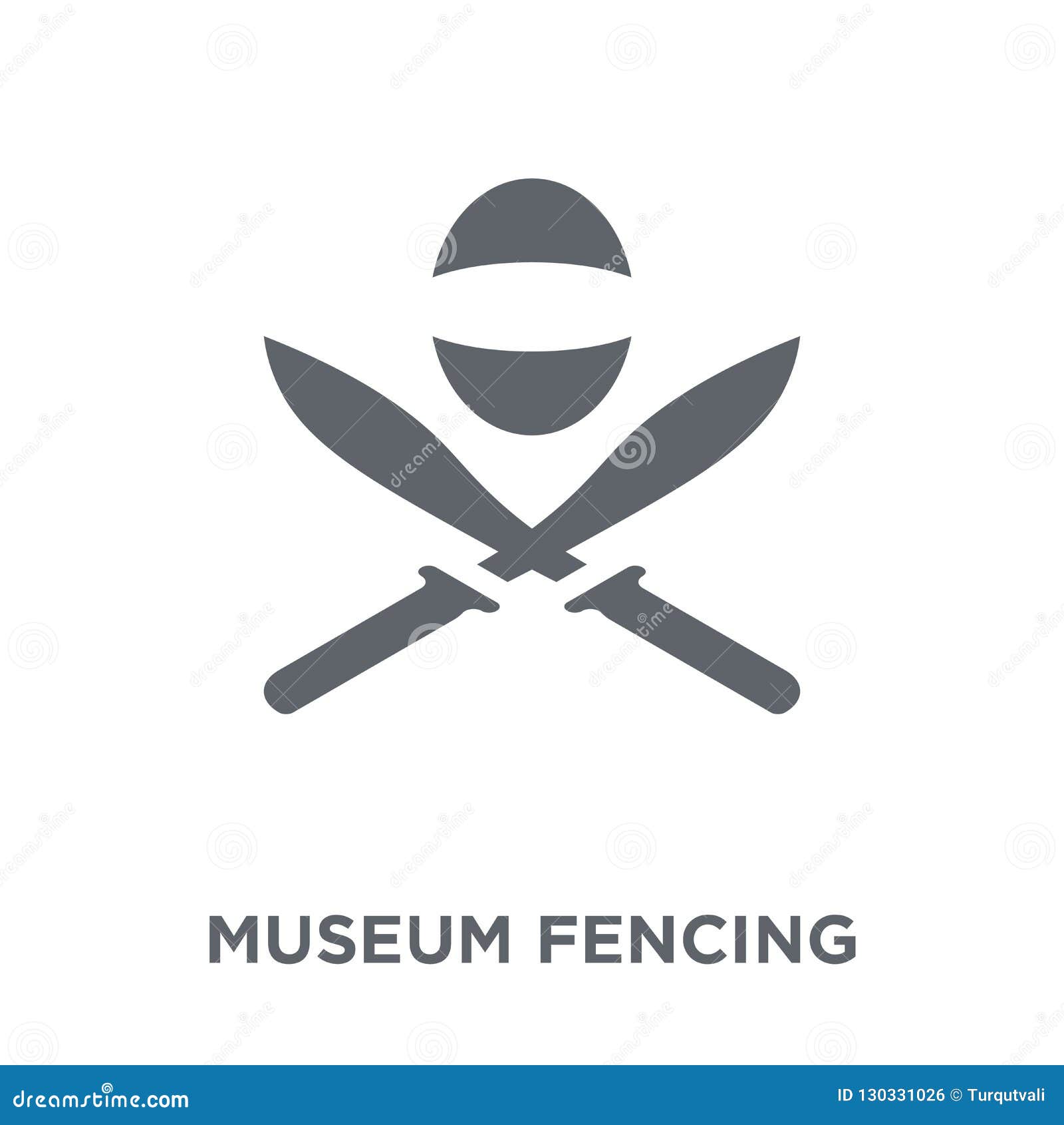 Museum Fencing Icon from Museum Collection. Stock Vector - Illustration ...