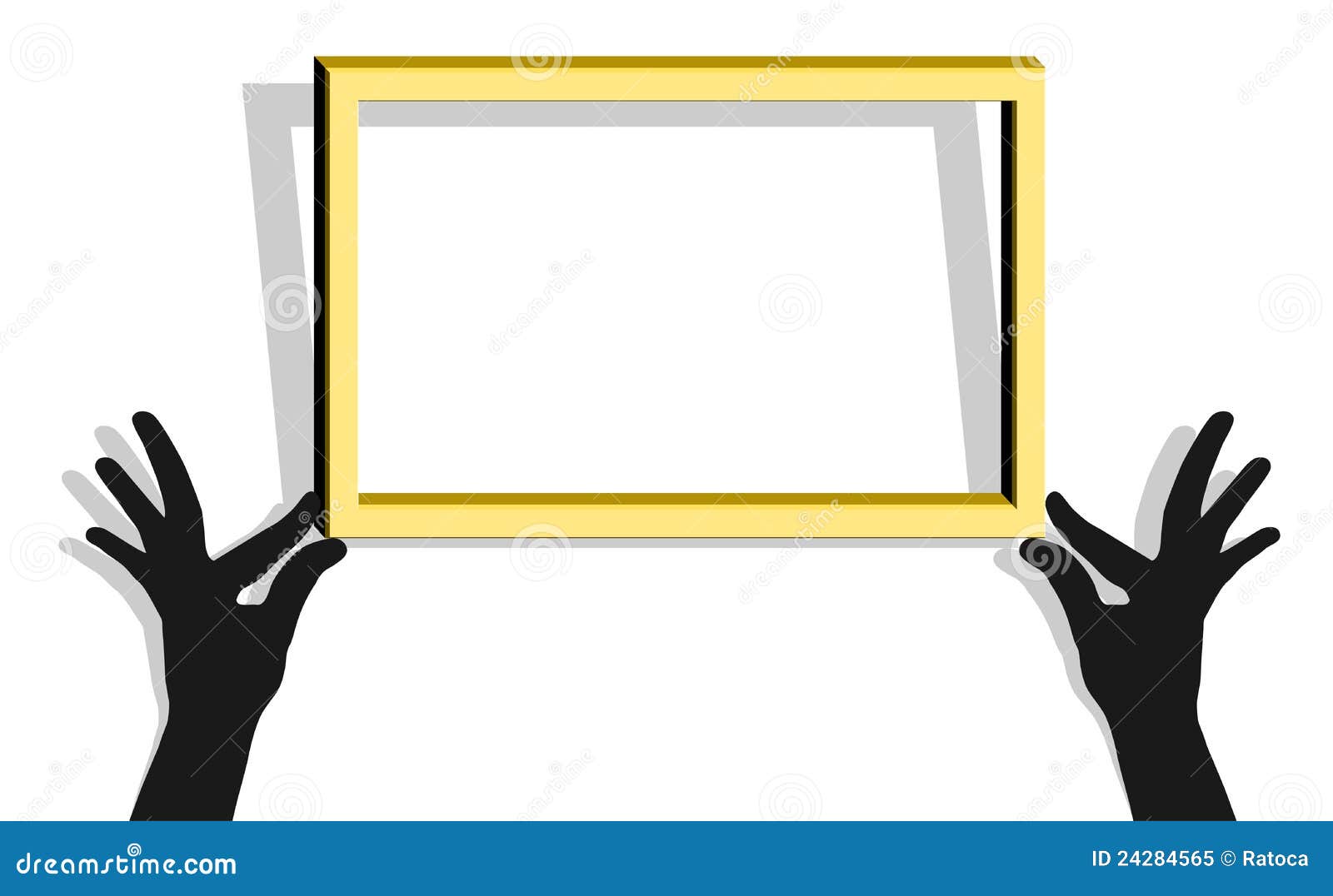 Museum frame stock vector. Illustration of album, gold - 24284565