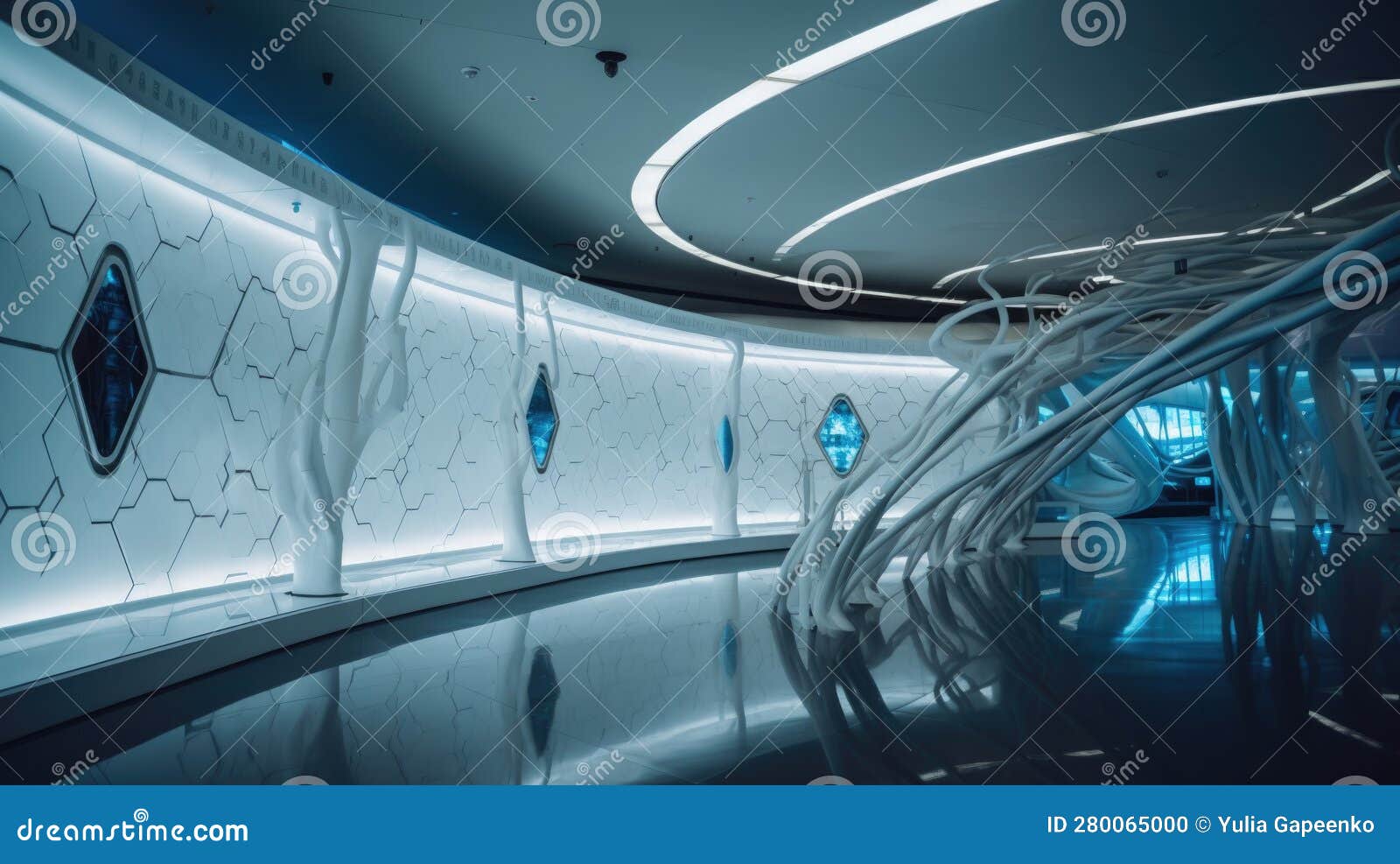 Museum of Future. Illustration AI Generative Stock Illustration ...