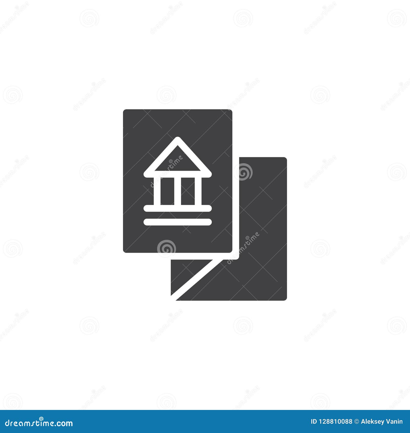 Museum Guide Brochure Vector Icon Stock Vector - Illustration of ...