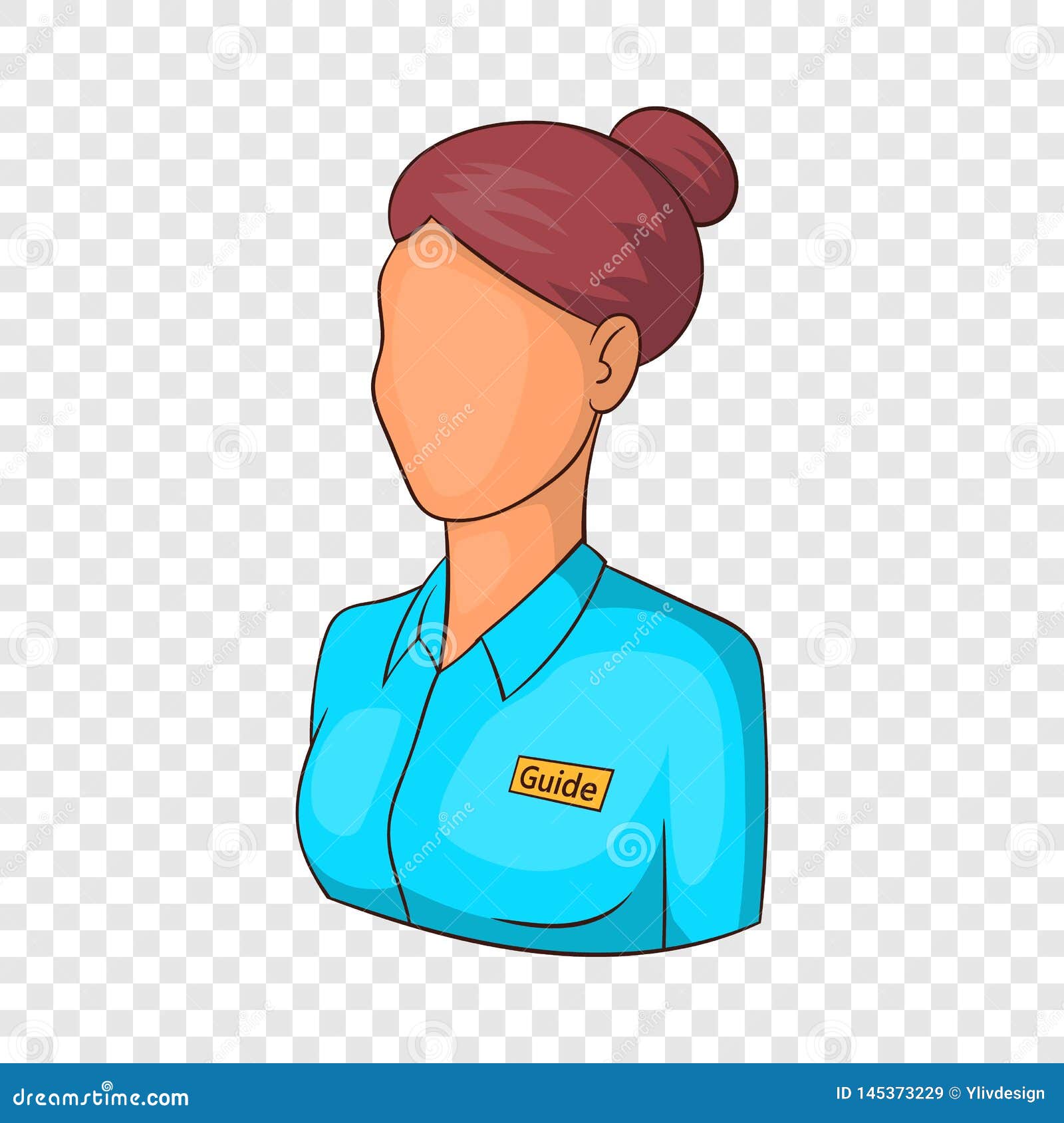 Museum Guide Icon, Cartoon Style Stock Vector - Illustration of ...